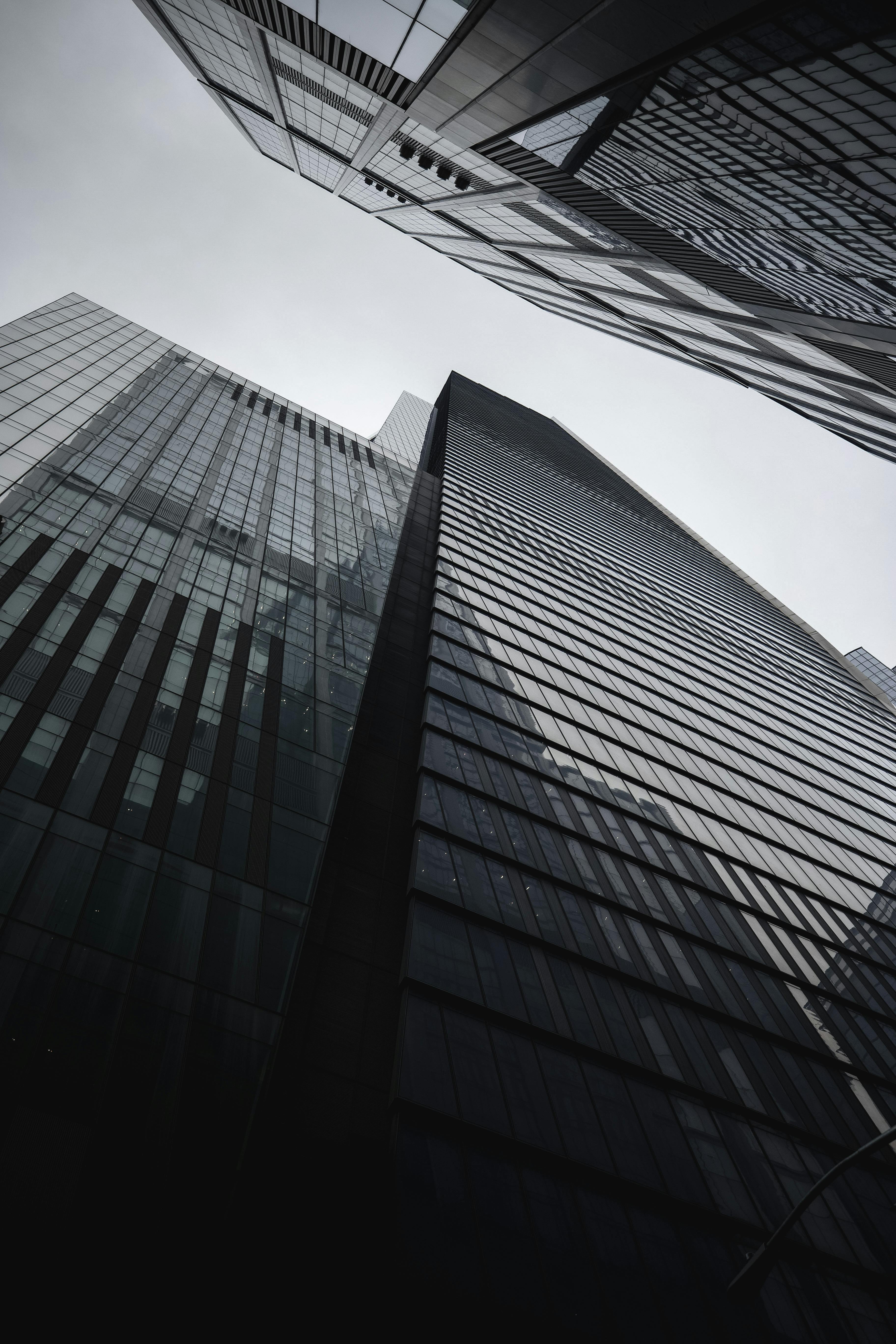 Low Angle Shot of Skyscrapers in a City · Free Stock Photo