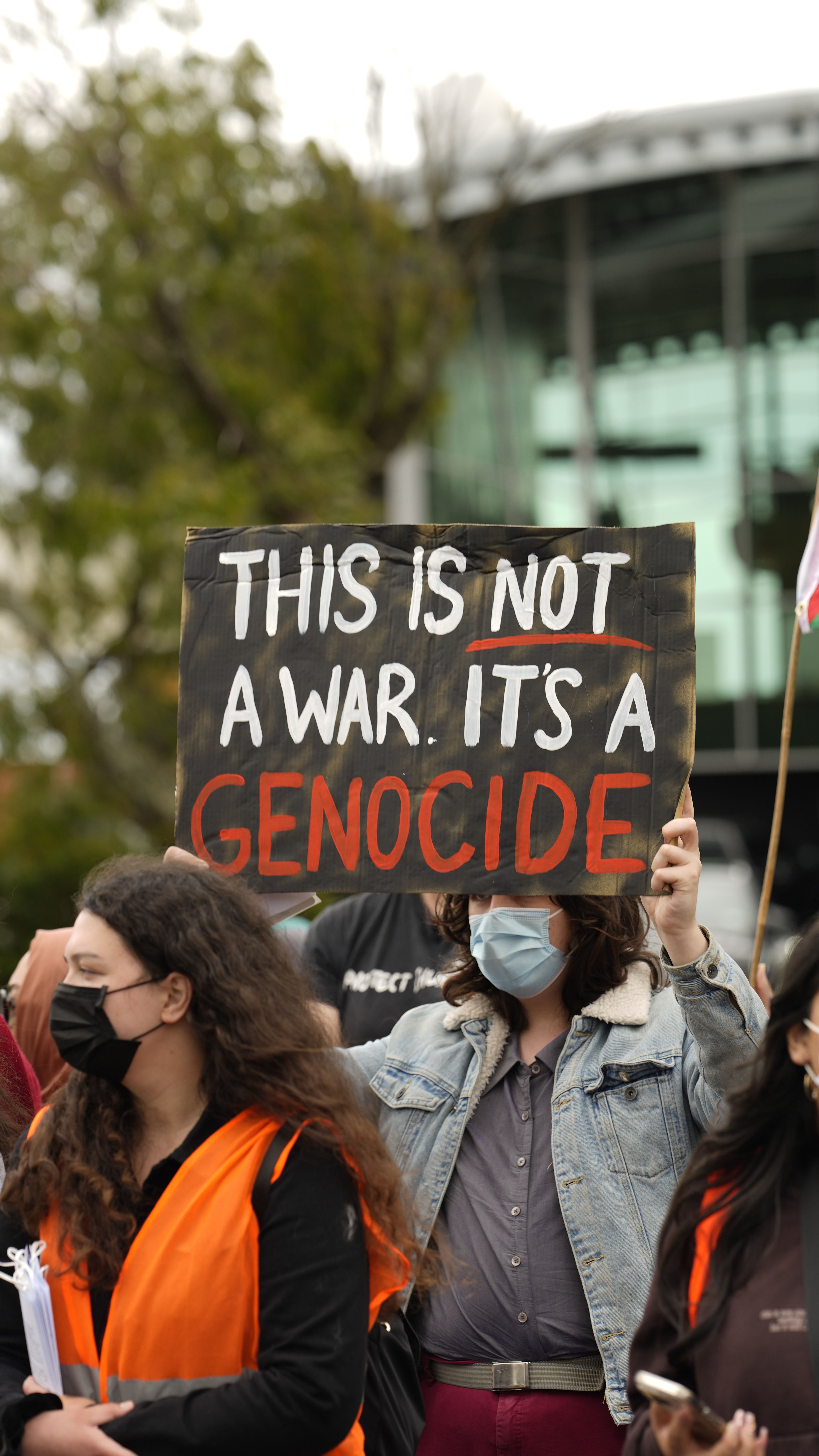 Placard with Slogan during Rally · Free Stock Photo