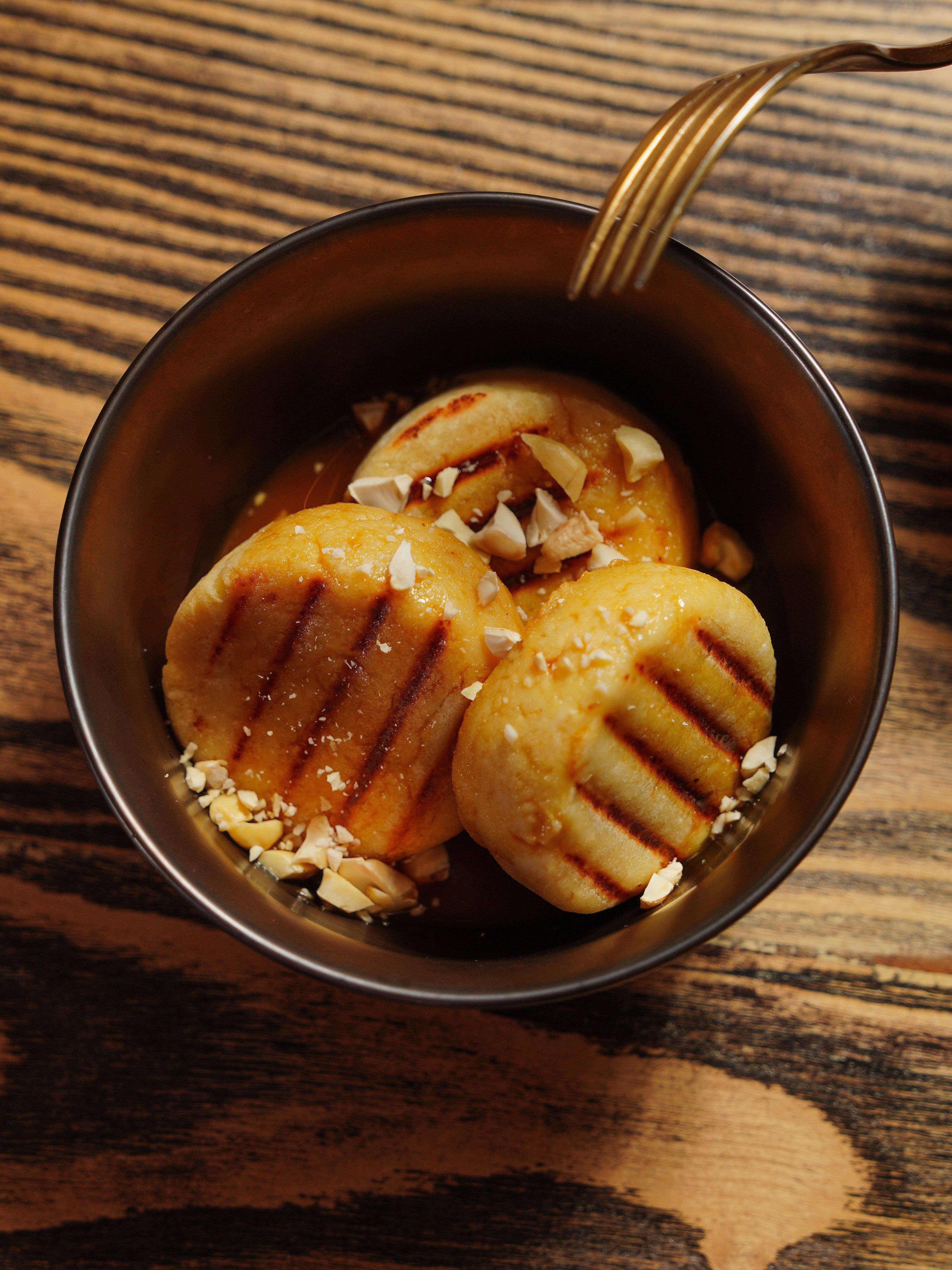 Grilled Pancakes Sprinkled with Peanuts · Free Stock Photo