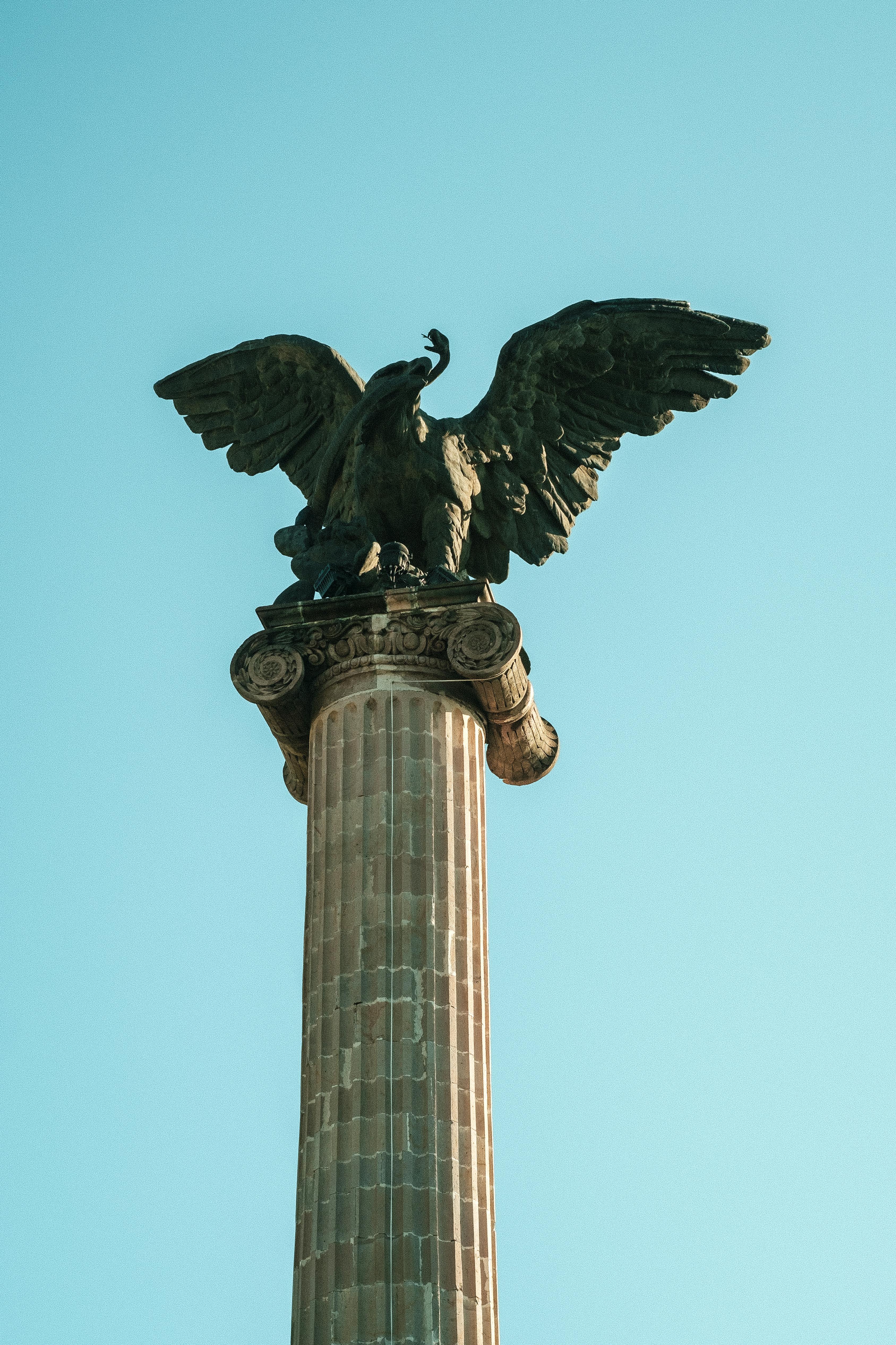 An Eagle with a Snake on a Column, Aguascalientes, Mexico · Free Stock ...