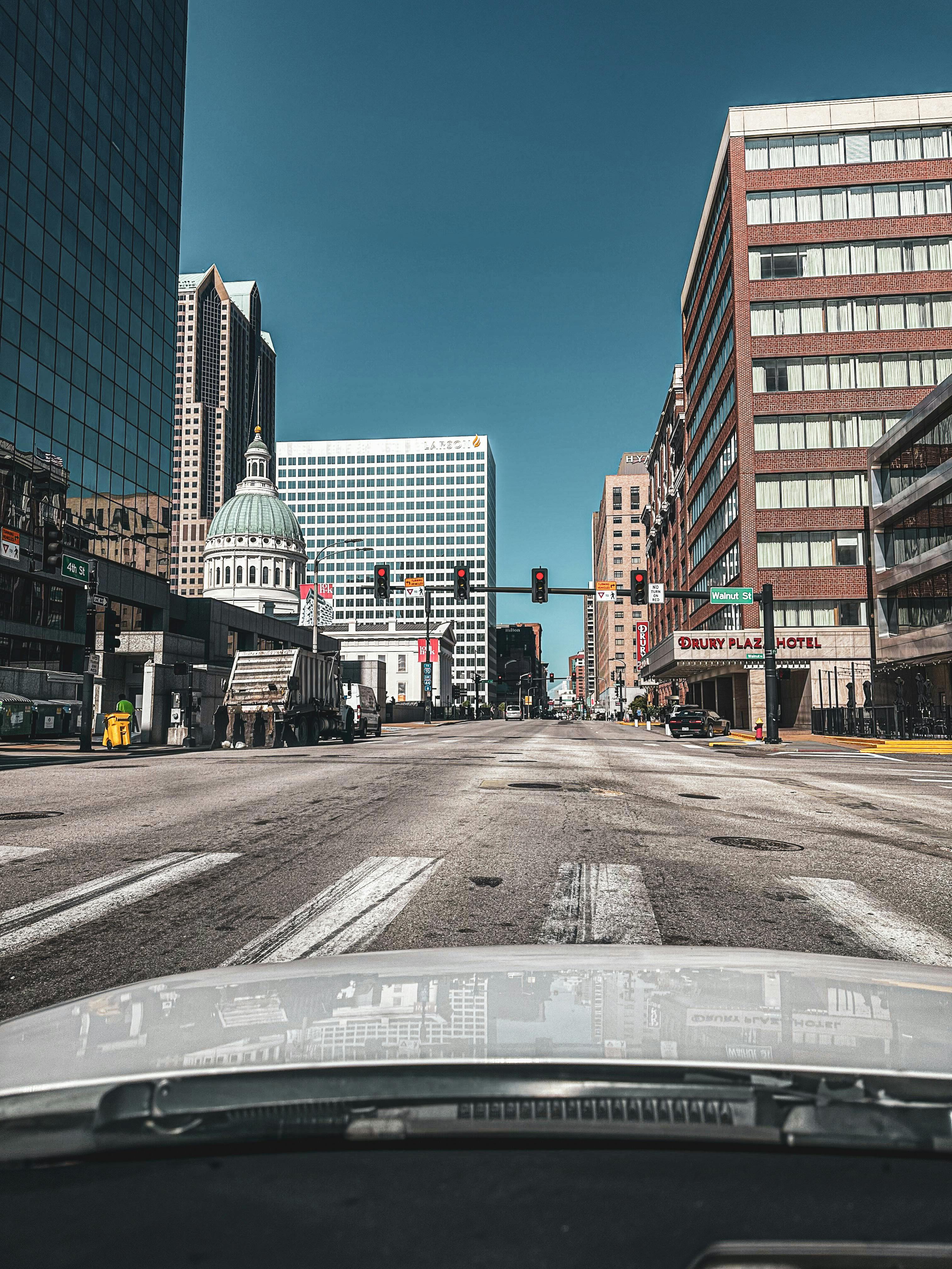 Street with Traffic Lights · Free Stock Photo