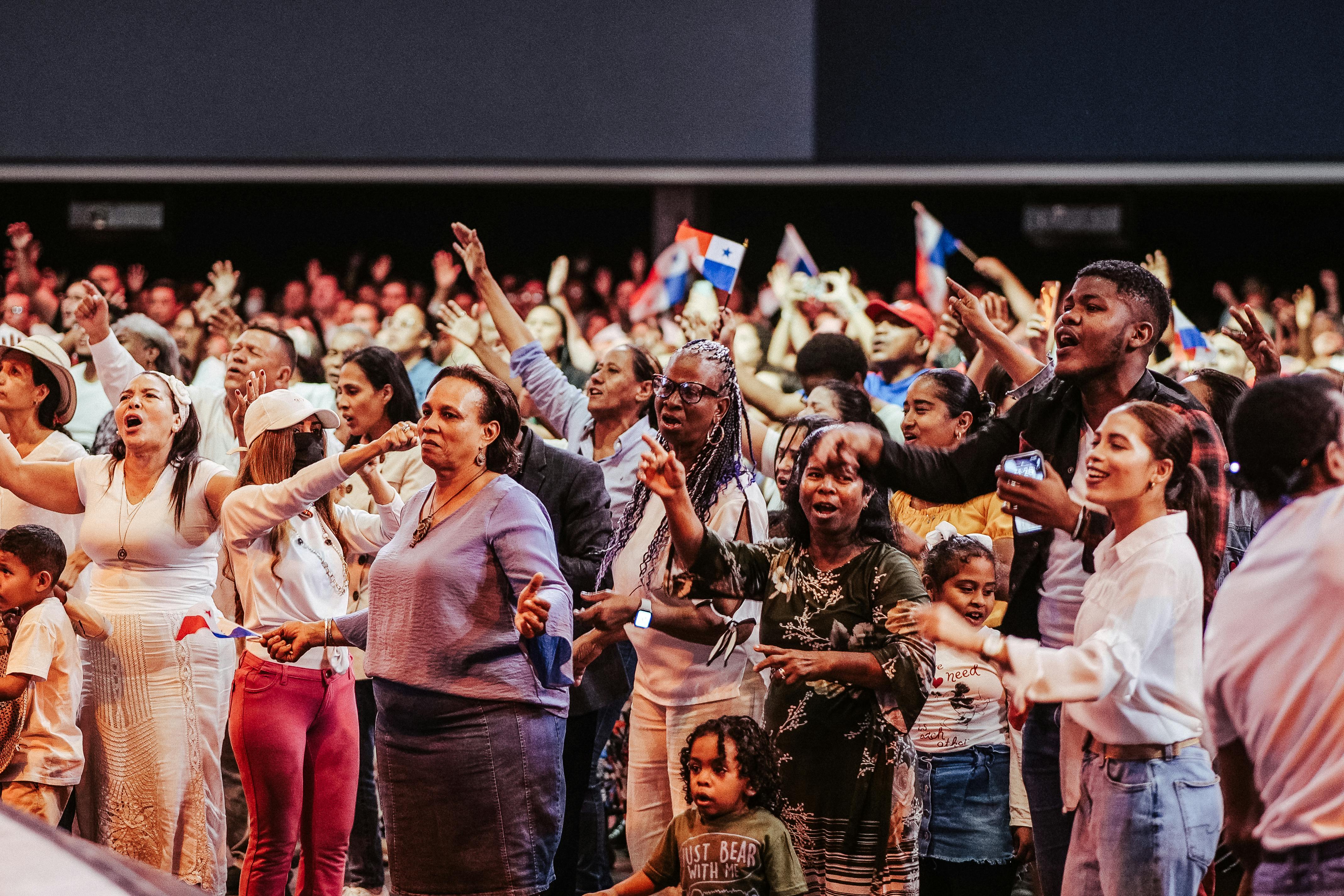 Crowd Standing Together at Gathering · Free Stock Photo