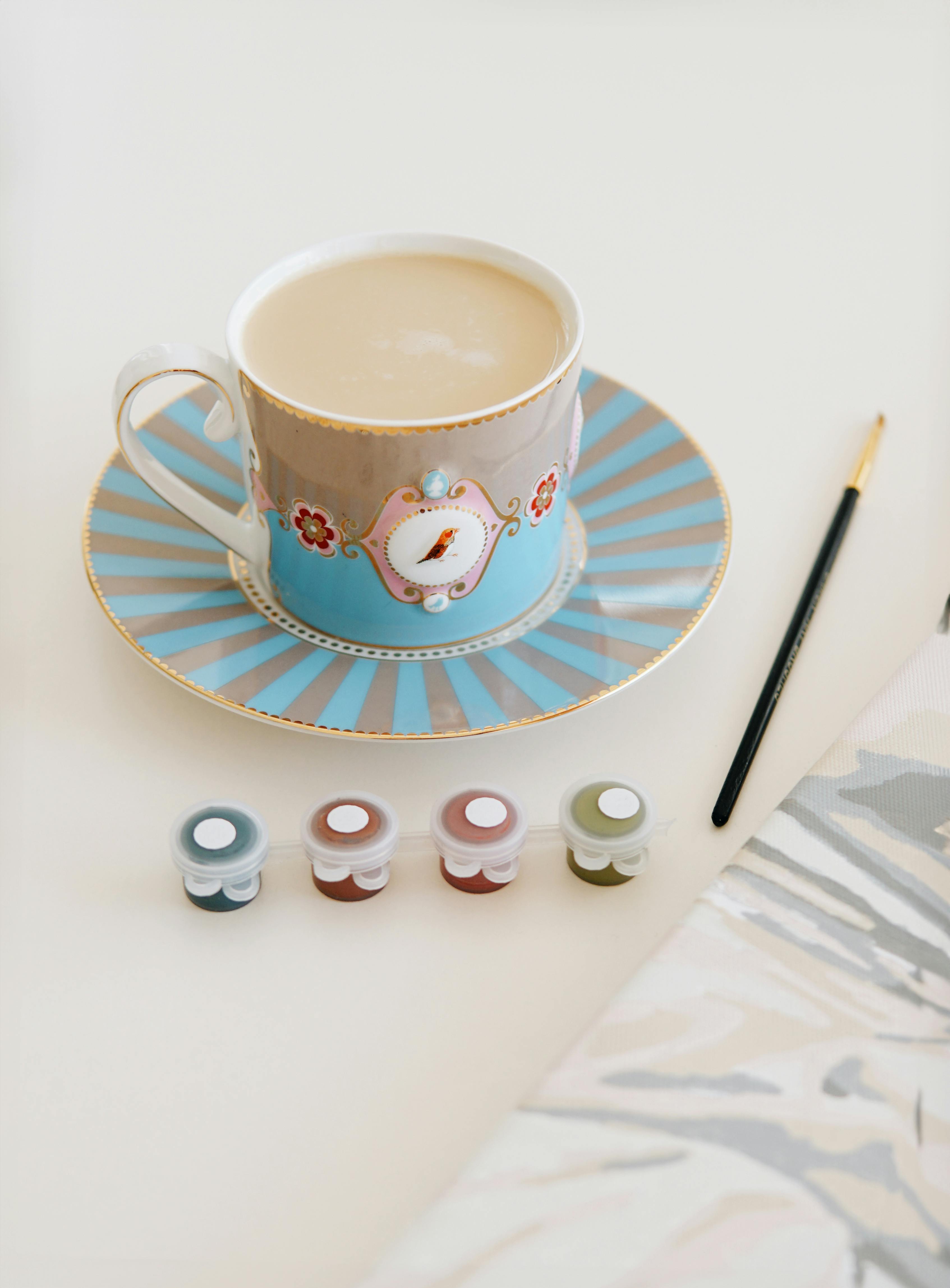 Paint and Paintbrush by Handpainted Cup of Coffee · Free Stock Photo