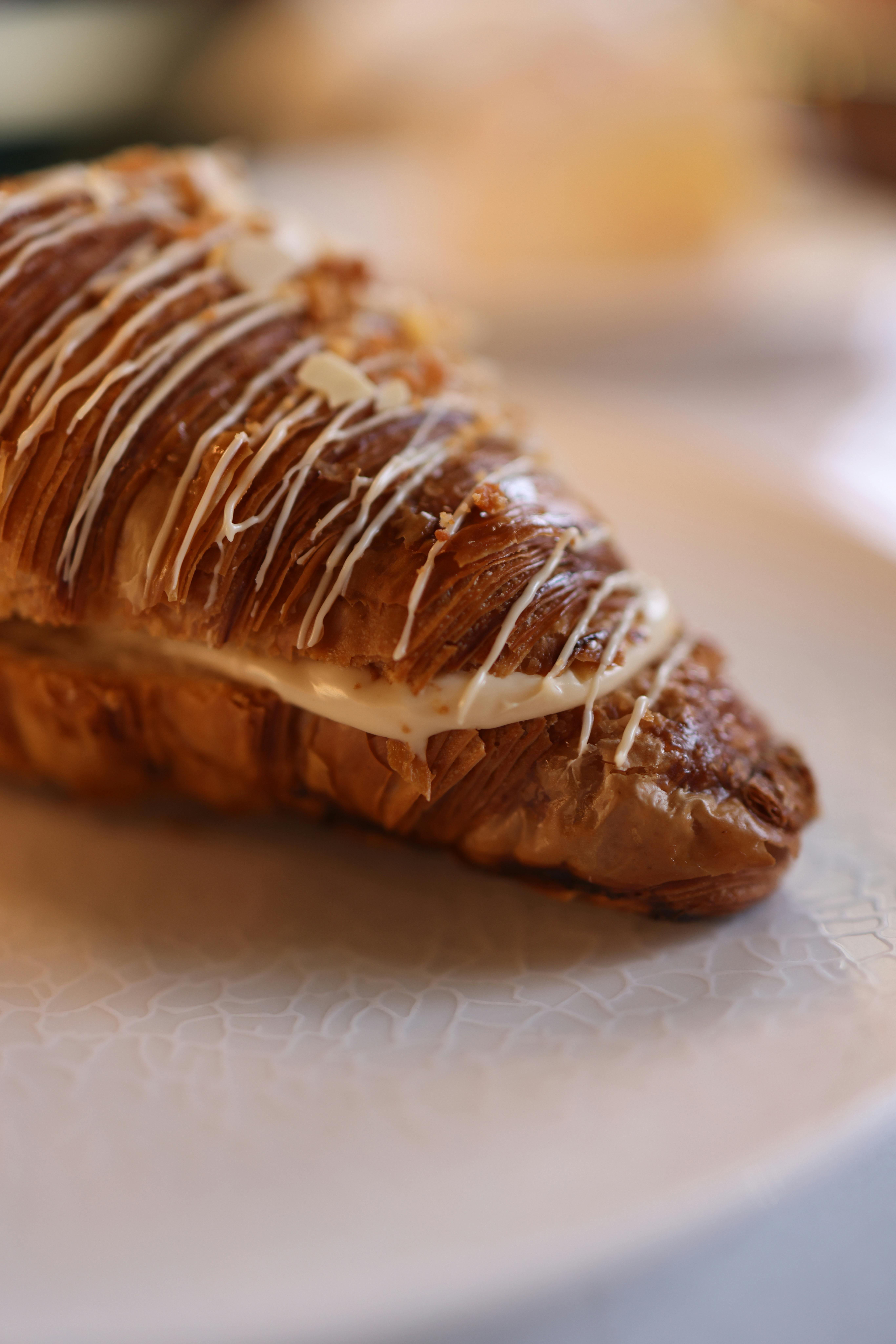 Sweet Croissant with Cream · Free Stock Photo