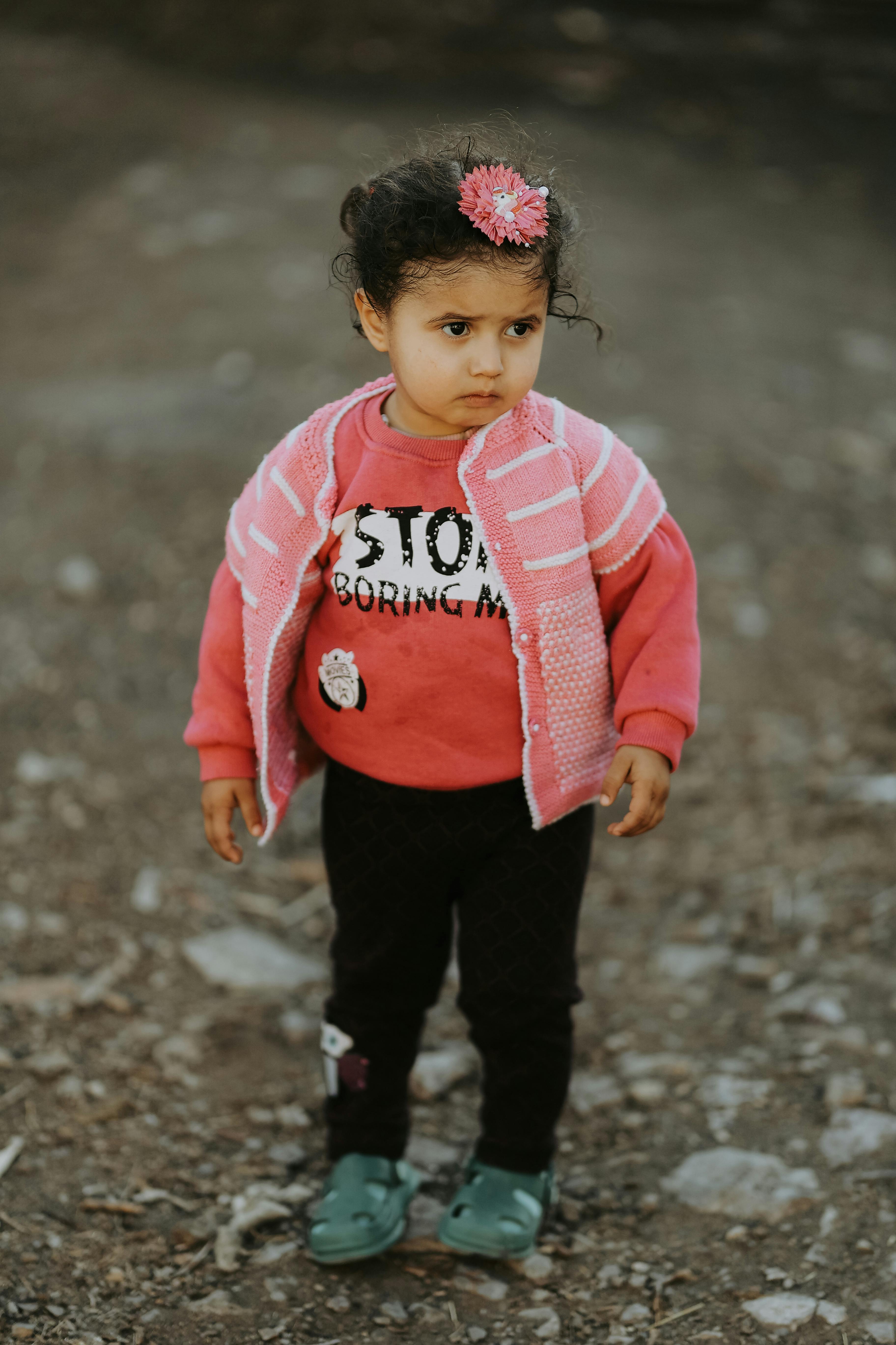 Little Girl with Serious Expression · Free Stock Photo