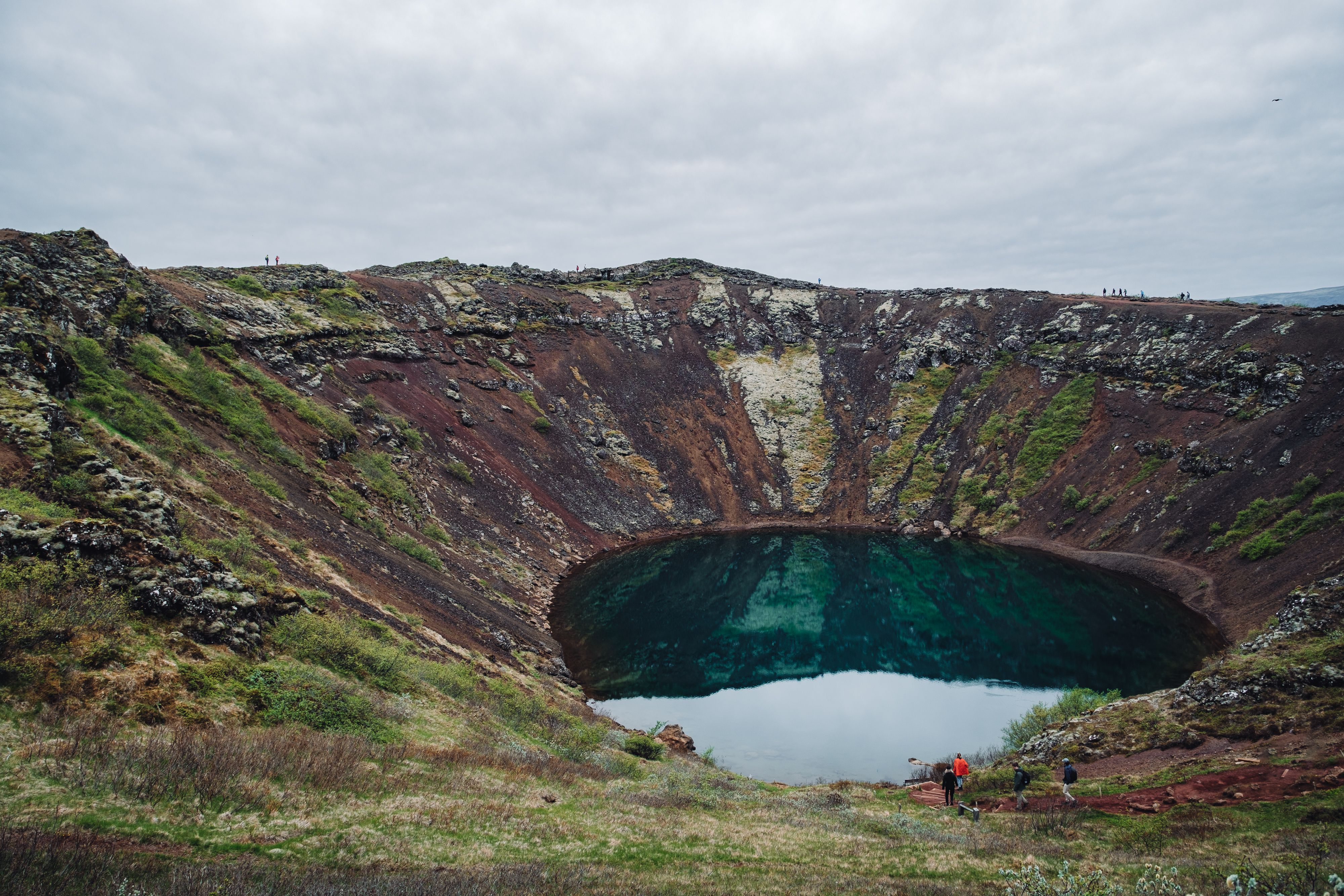 Kerio Volcanic Crater Lake in Grimsnes, Iceland · Free Stock Photo
