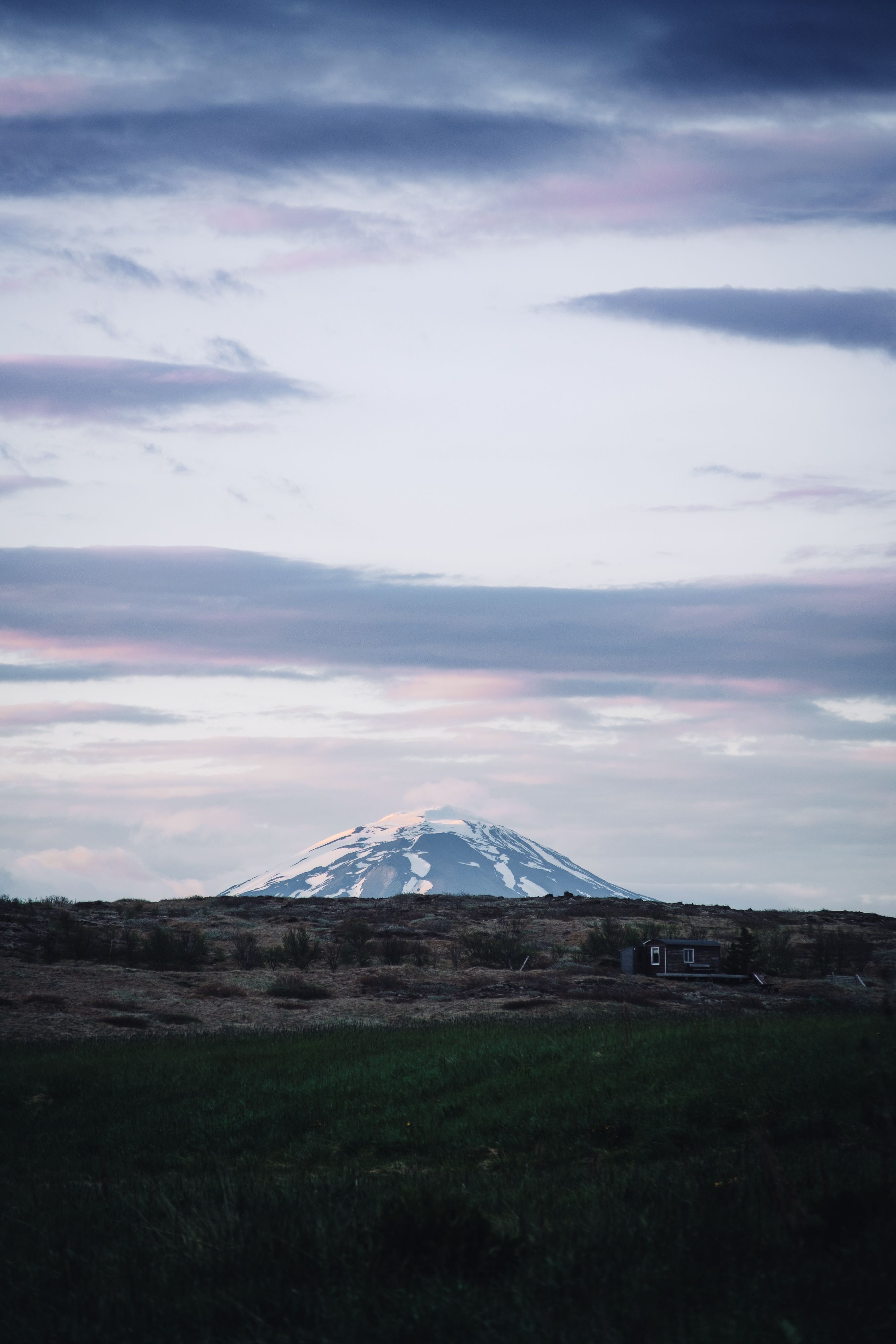 Plains and Volcano behind · Free Stock Photo