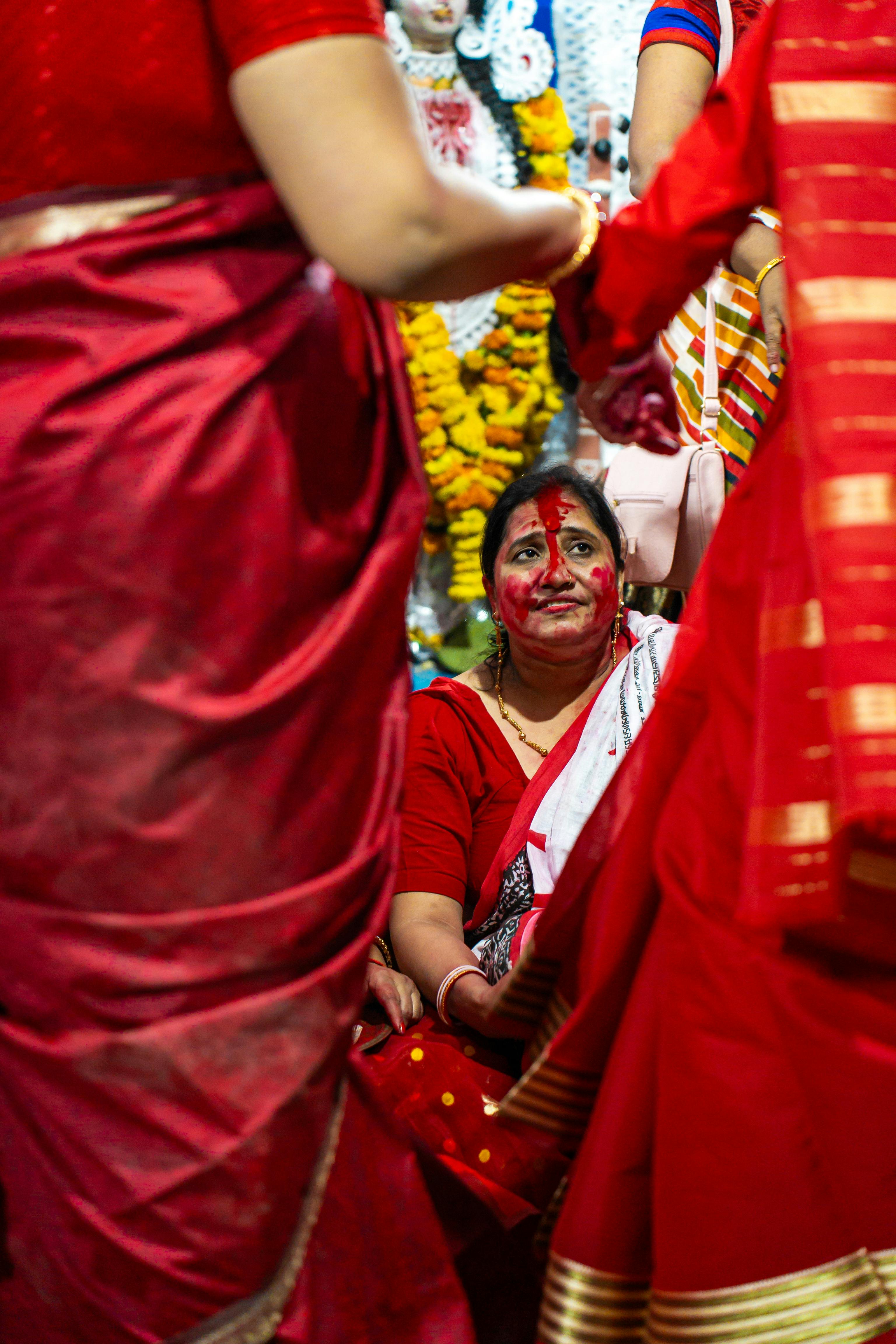 Women in Red, Traditional Clothing · Free Stock Photo
