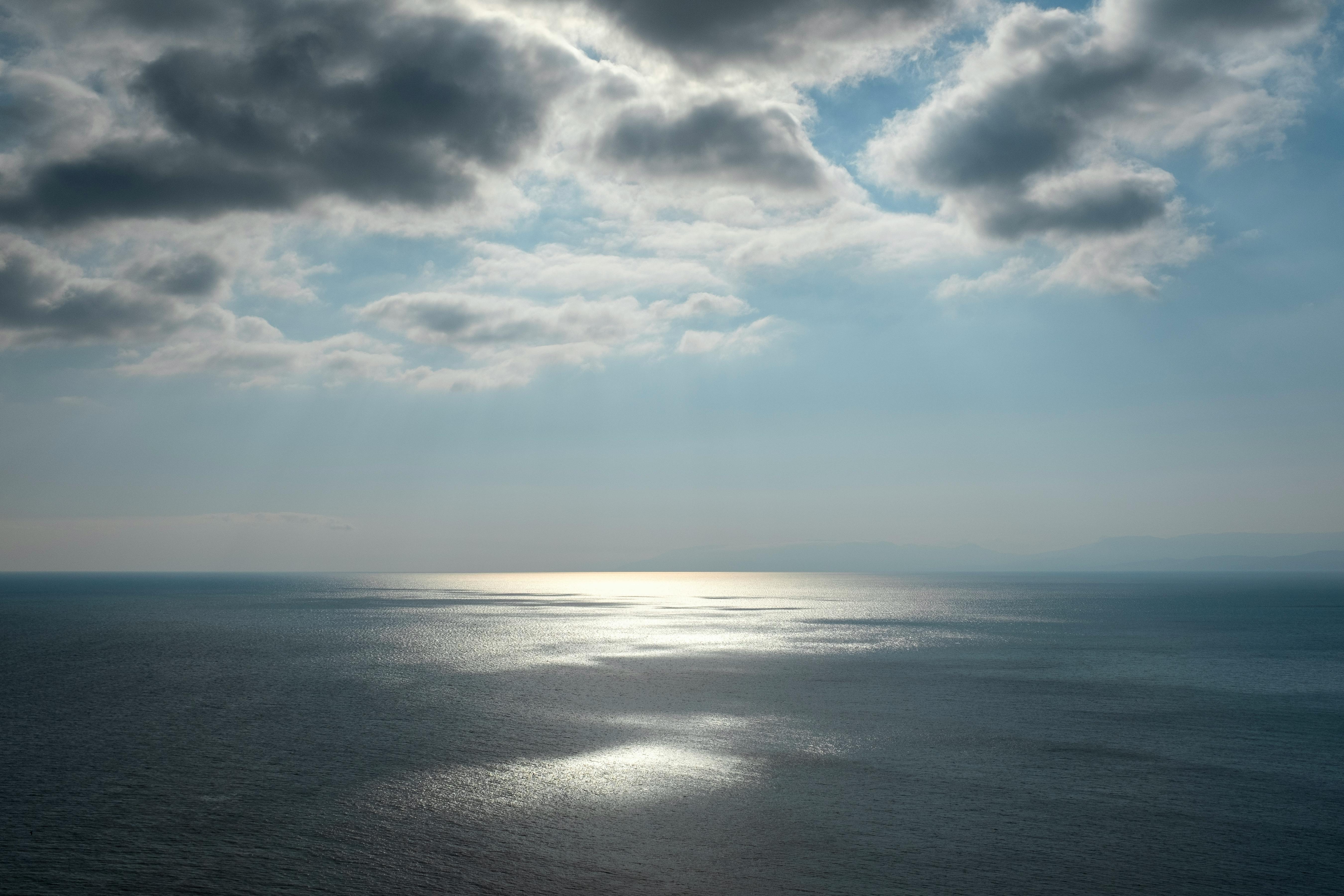 Aerial View of Clouds over the Sea · Free Stock Photo