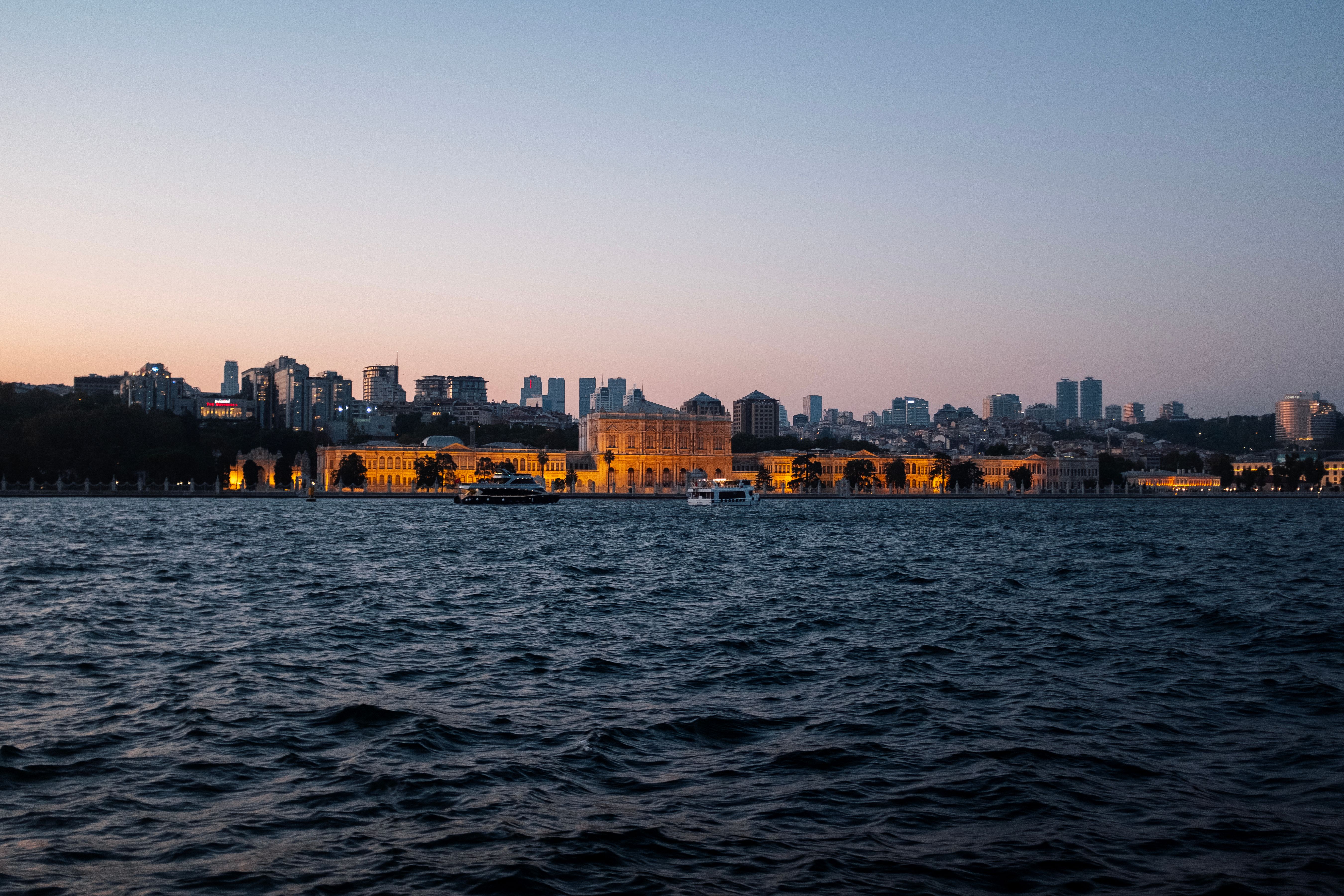 Skyline of Istanbul seen from the Bosphorus Strait · Free Stock Photo