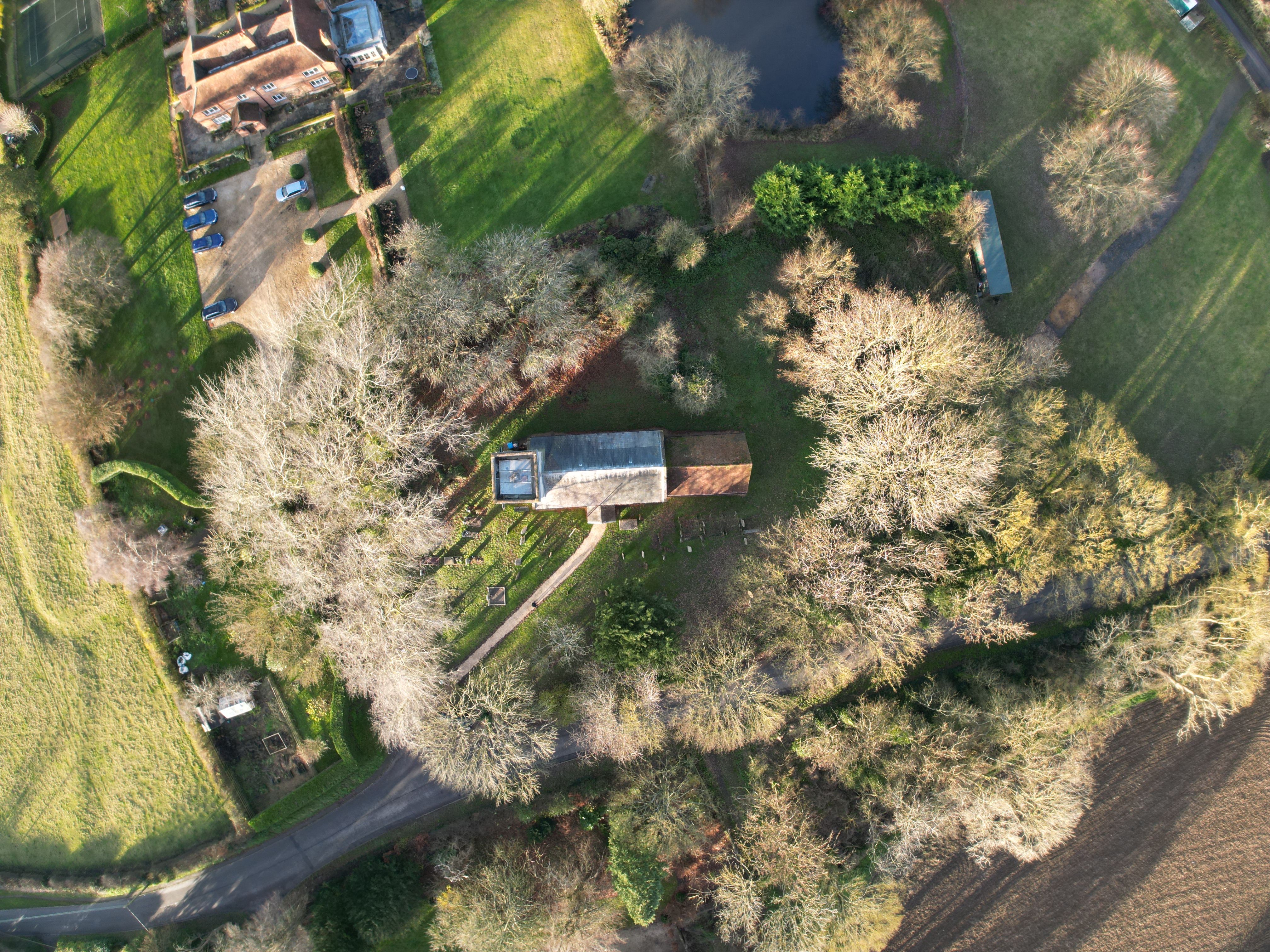 Bird Eye View on Rural Residence · Free Stock Photo