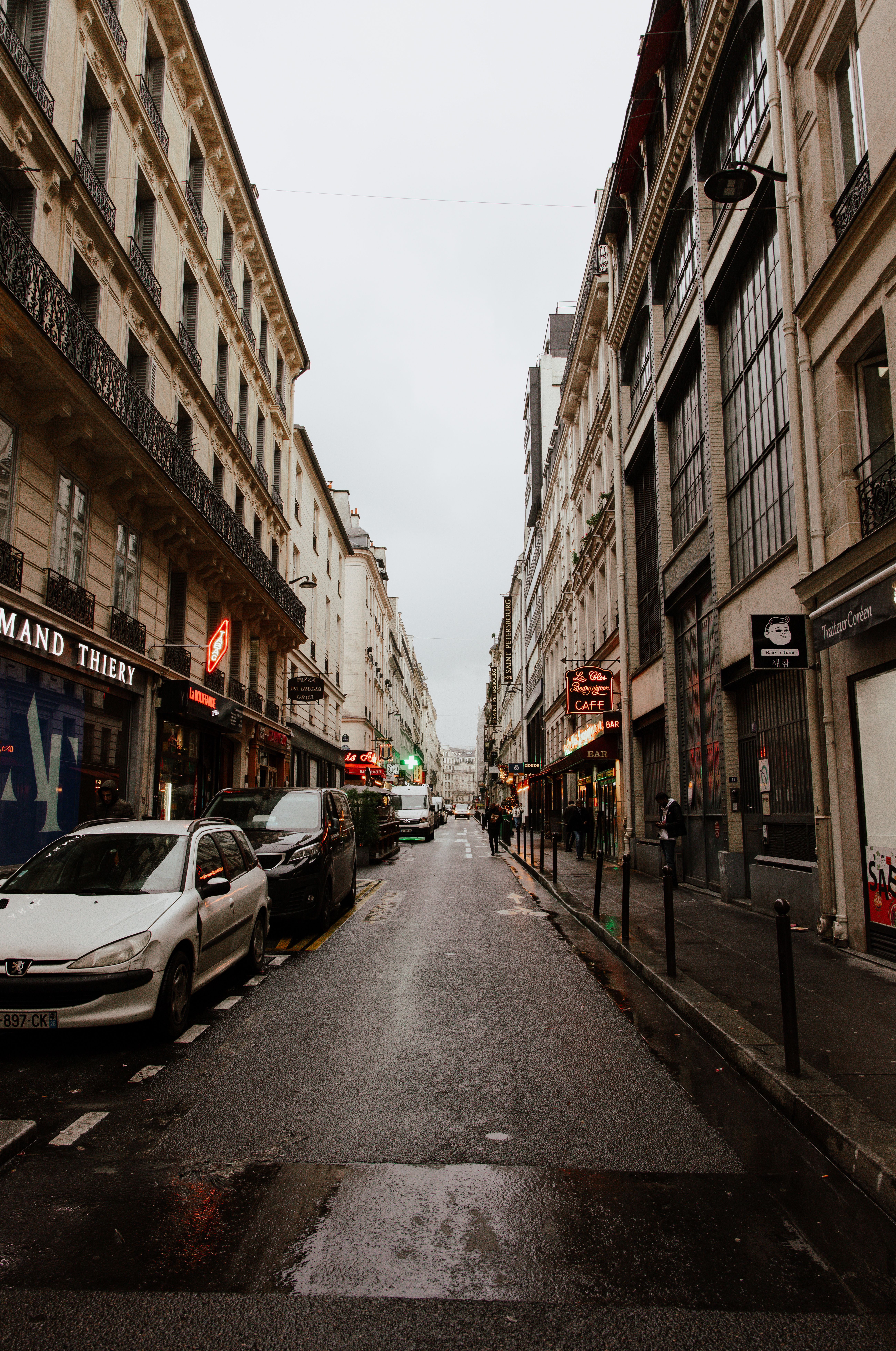 Symmetrical View of a Street and Apartment Buildings in City · Free ...