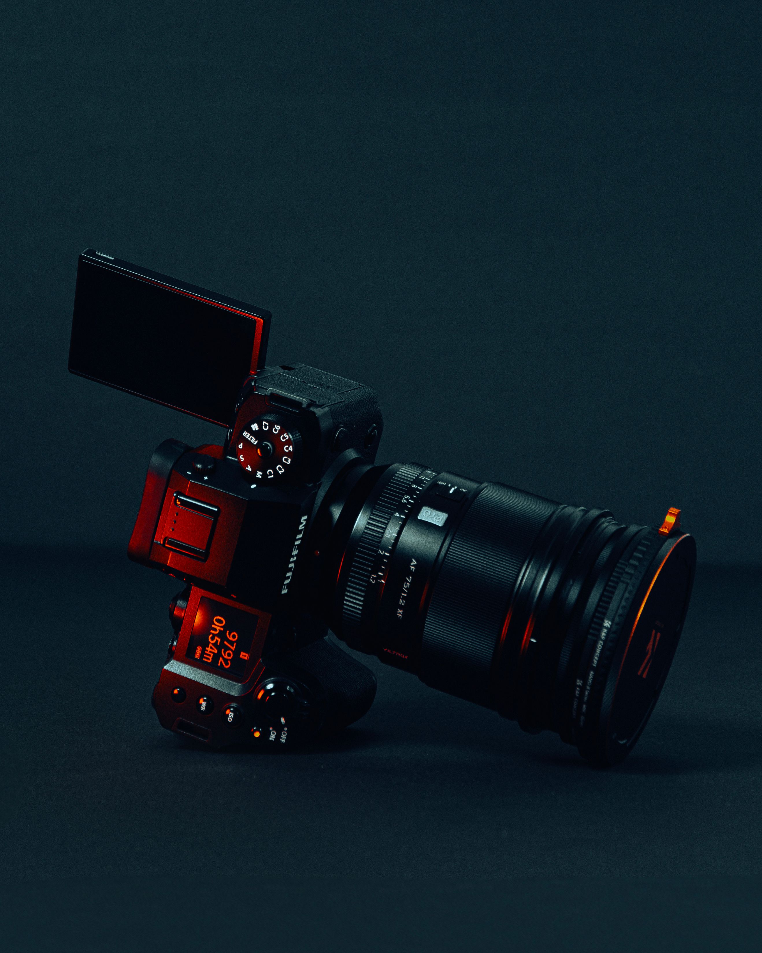 Camera in Red Light · Free Stock Photo