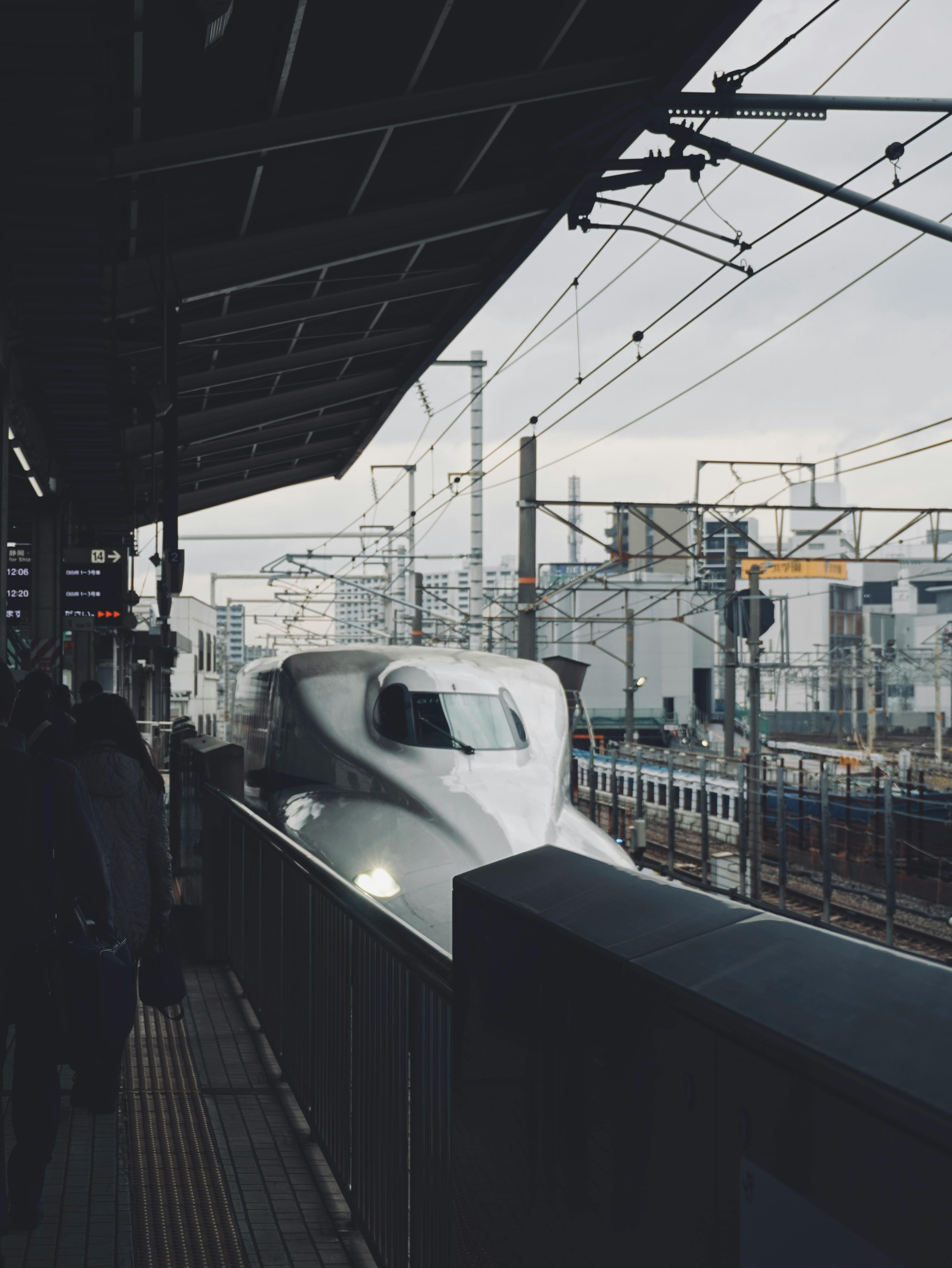 Modern Train at Station · Free Stock Photo