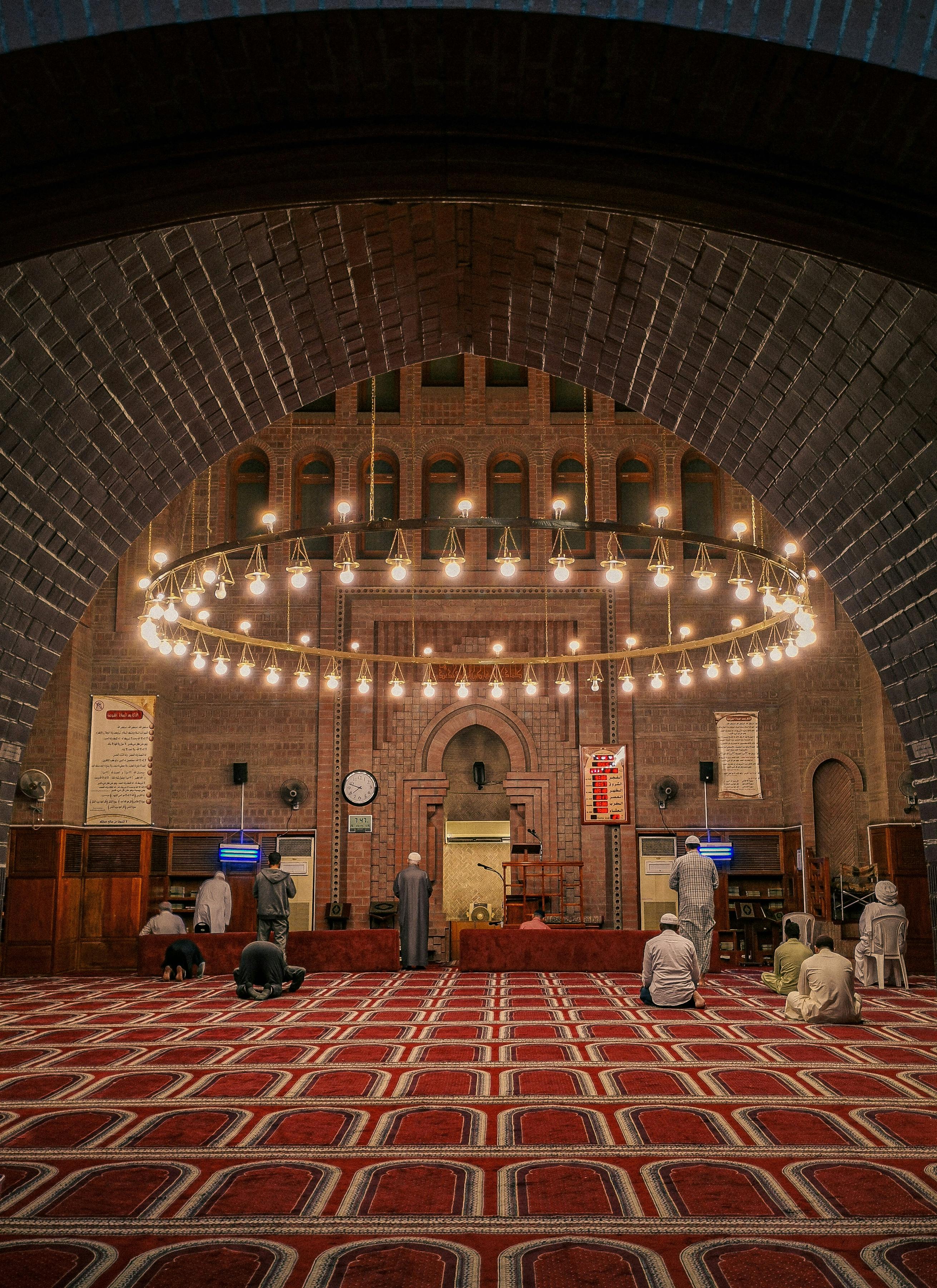 Men Praying at Mosque · Free Stock Photo