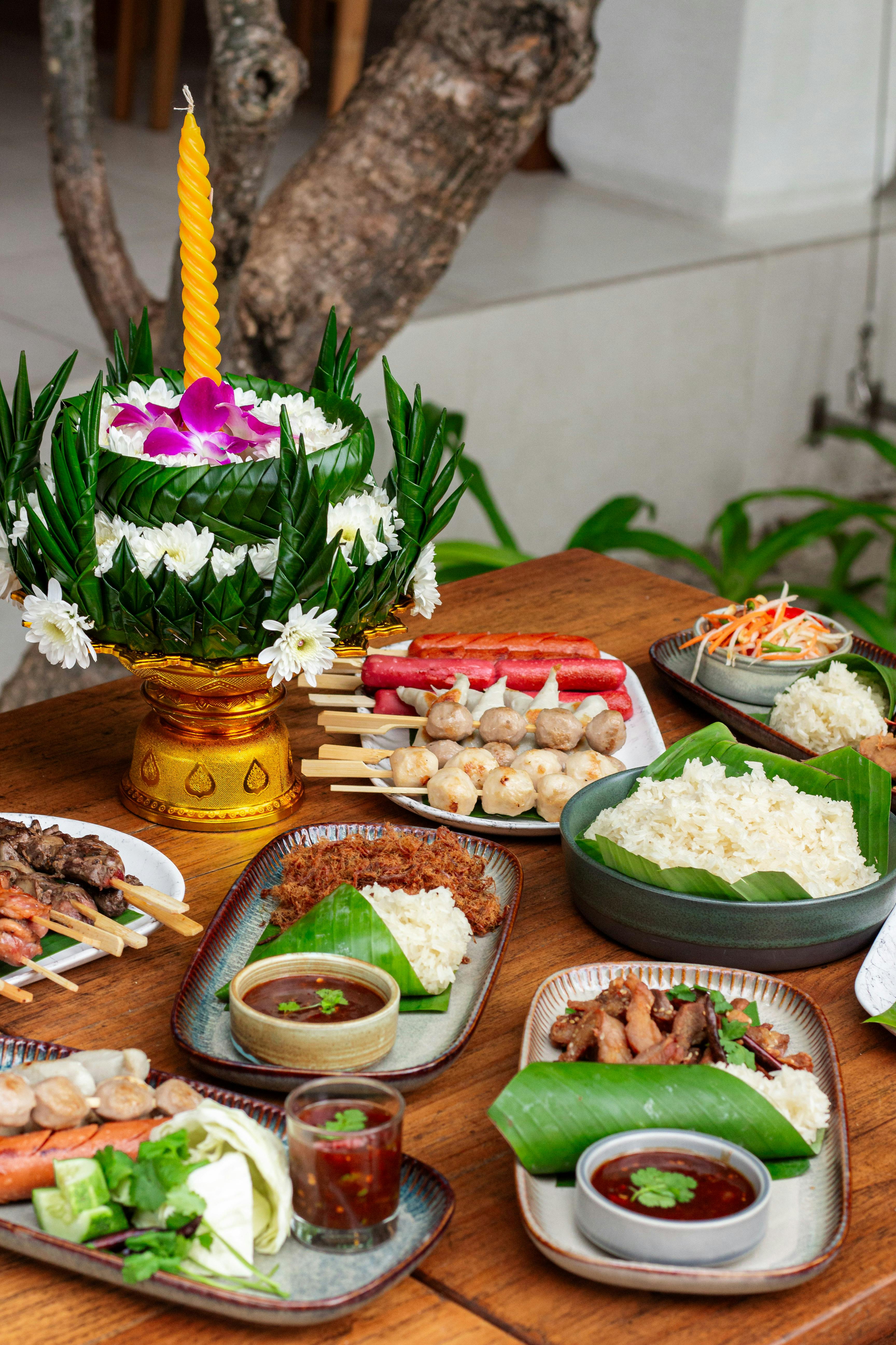 Fresh Food Dishes on Table · Free Stock Photo