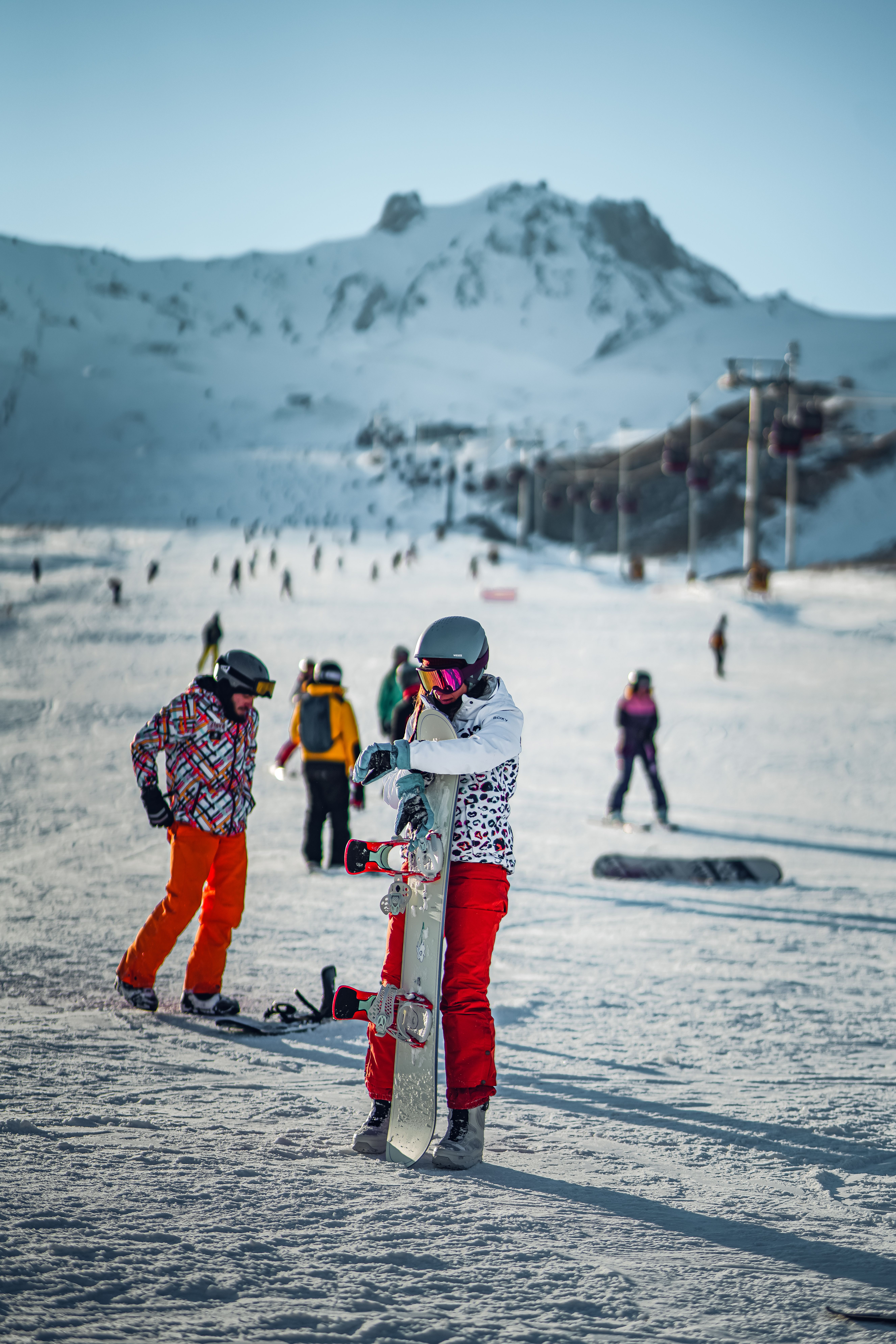 Person with Snowboard in Winter · Free Stock Photo