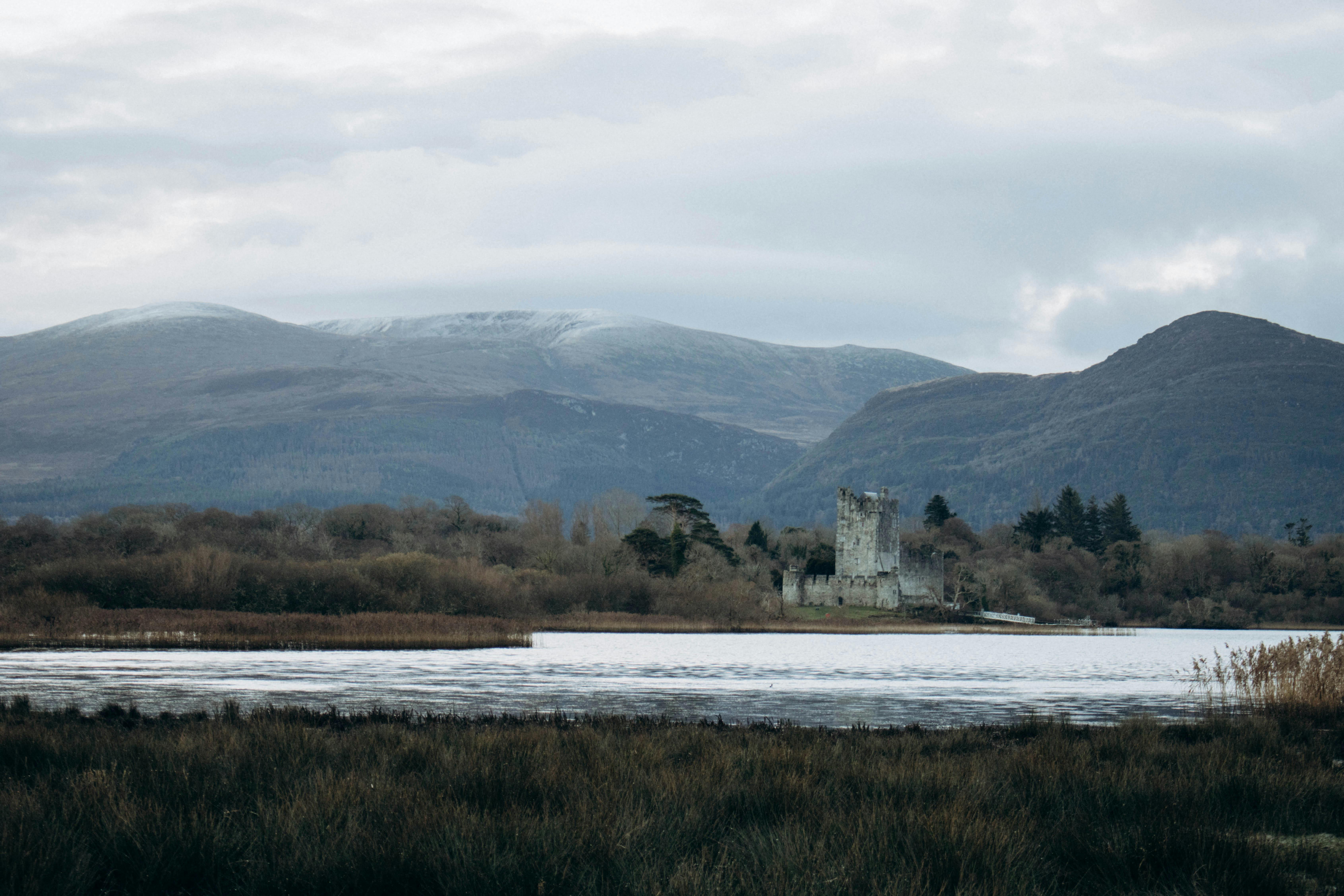 Medieval Castle Ruins over River · Free Stock Photo