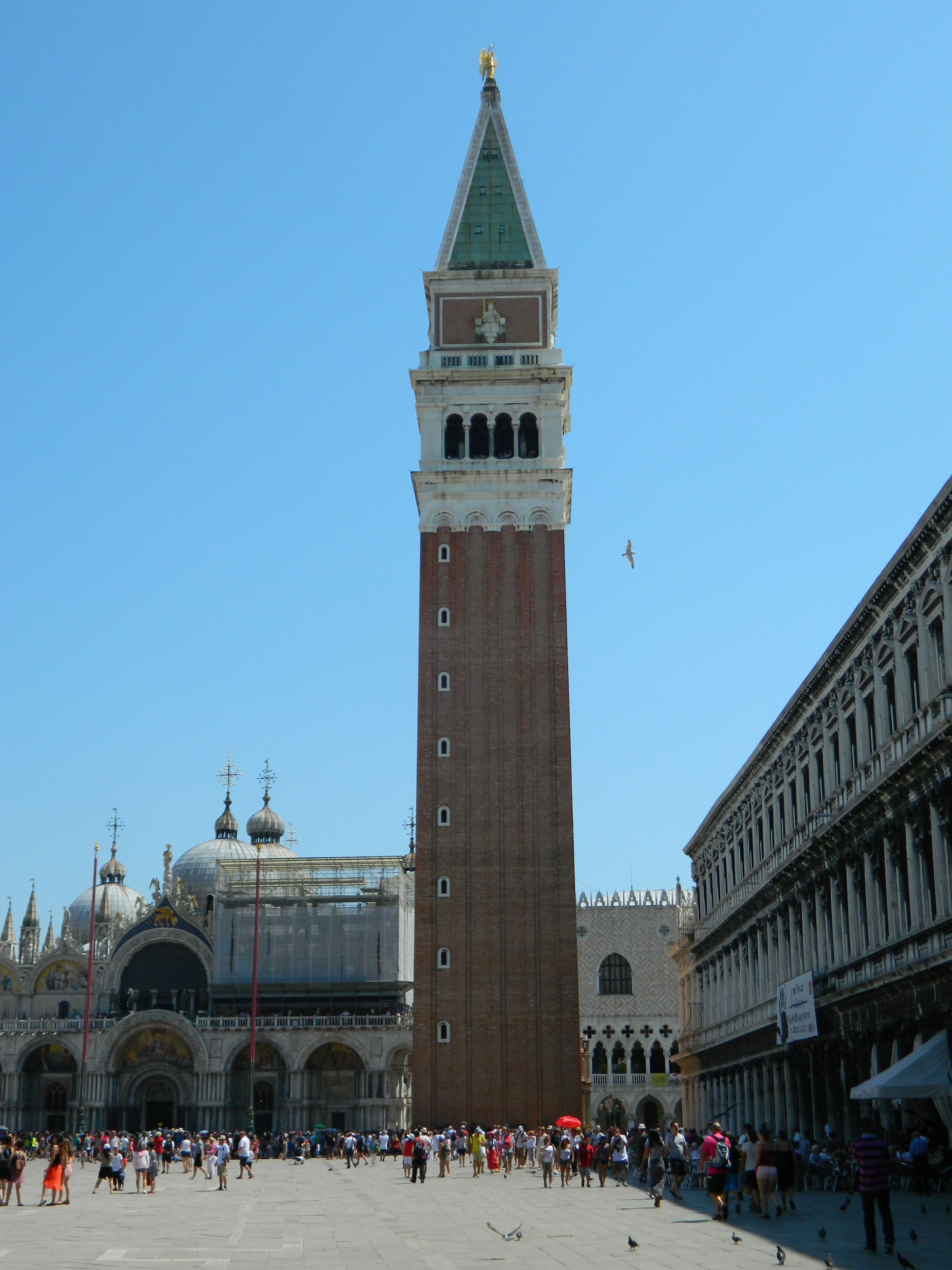 View of the St Marks Campanile - Bell Tower of the St Marks Basilica in ...