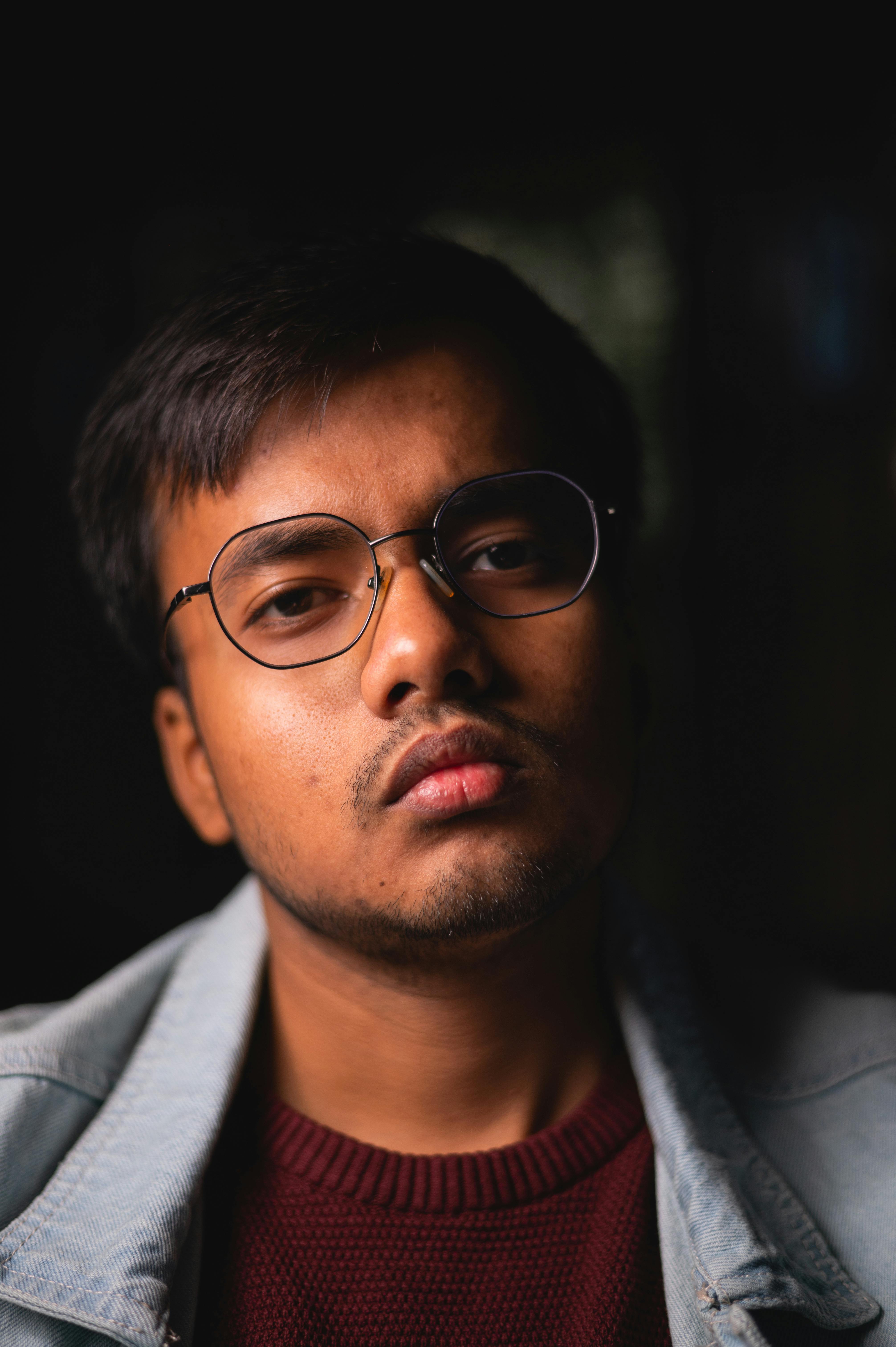 Photo of Man Wearing Eyeglasses · Free Stock Photo