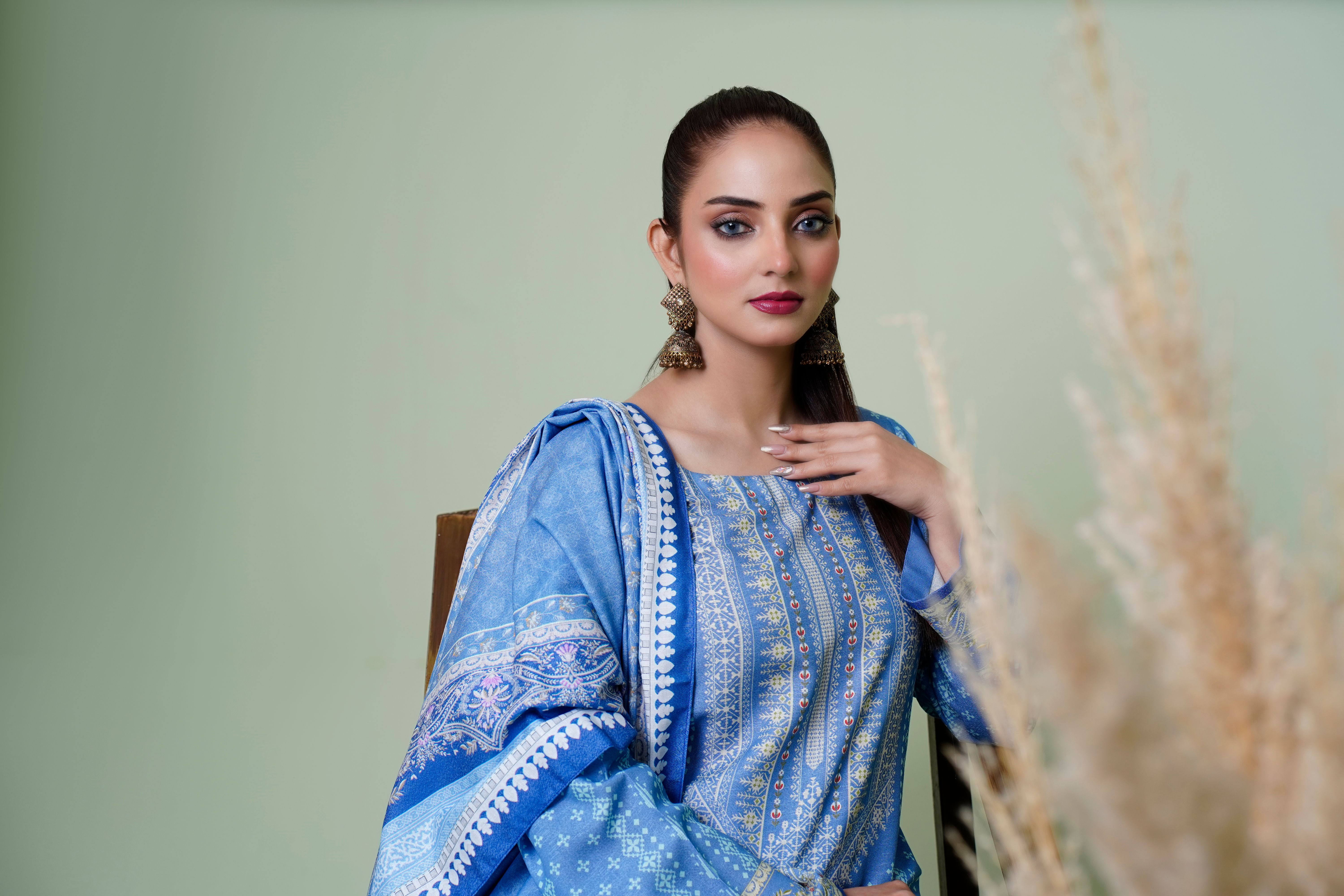 Woman in Blue, Traditional Dress · Free Stock Photo