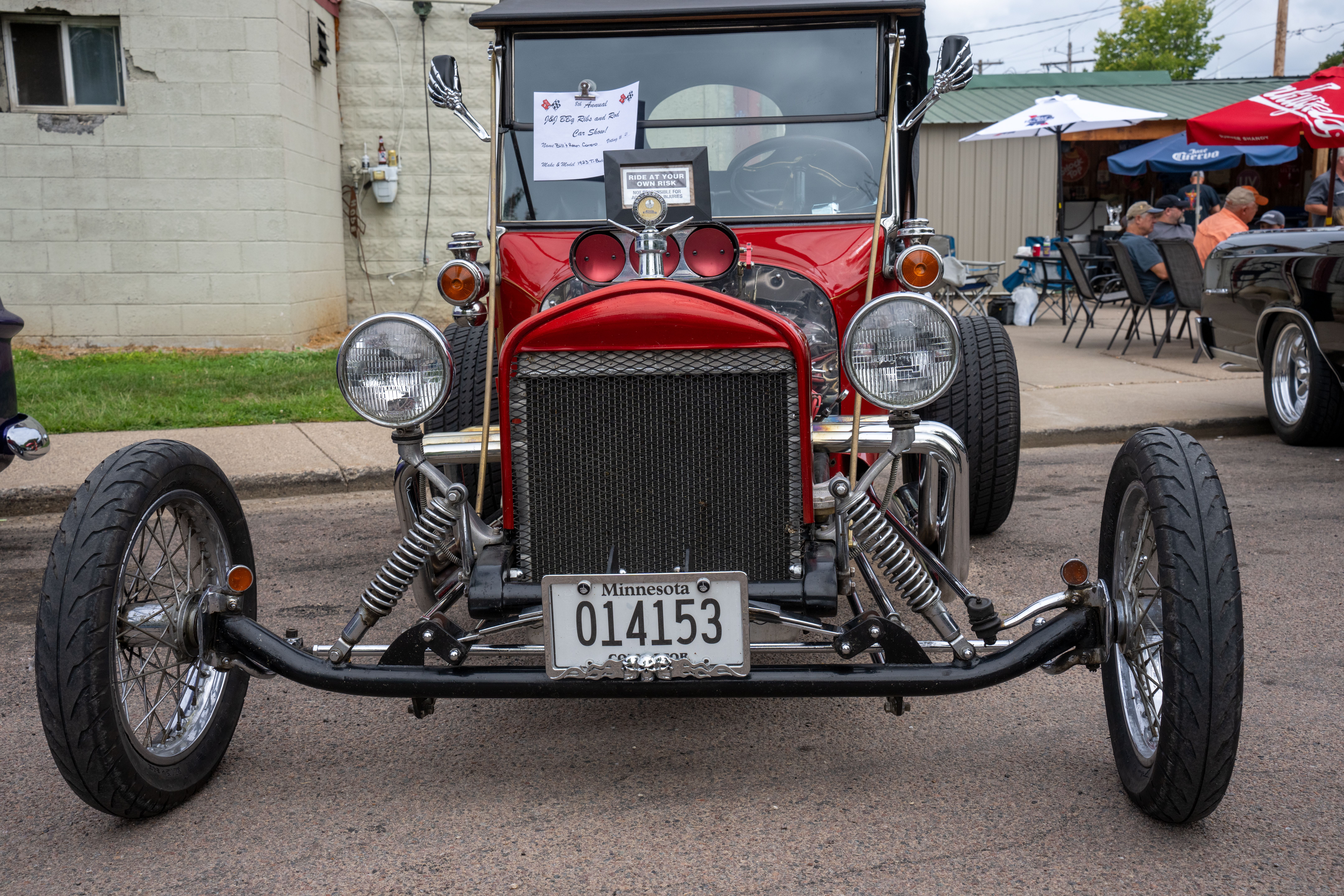 Vintage Red Car on a Street · Free Stock Photo