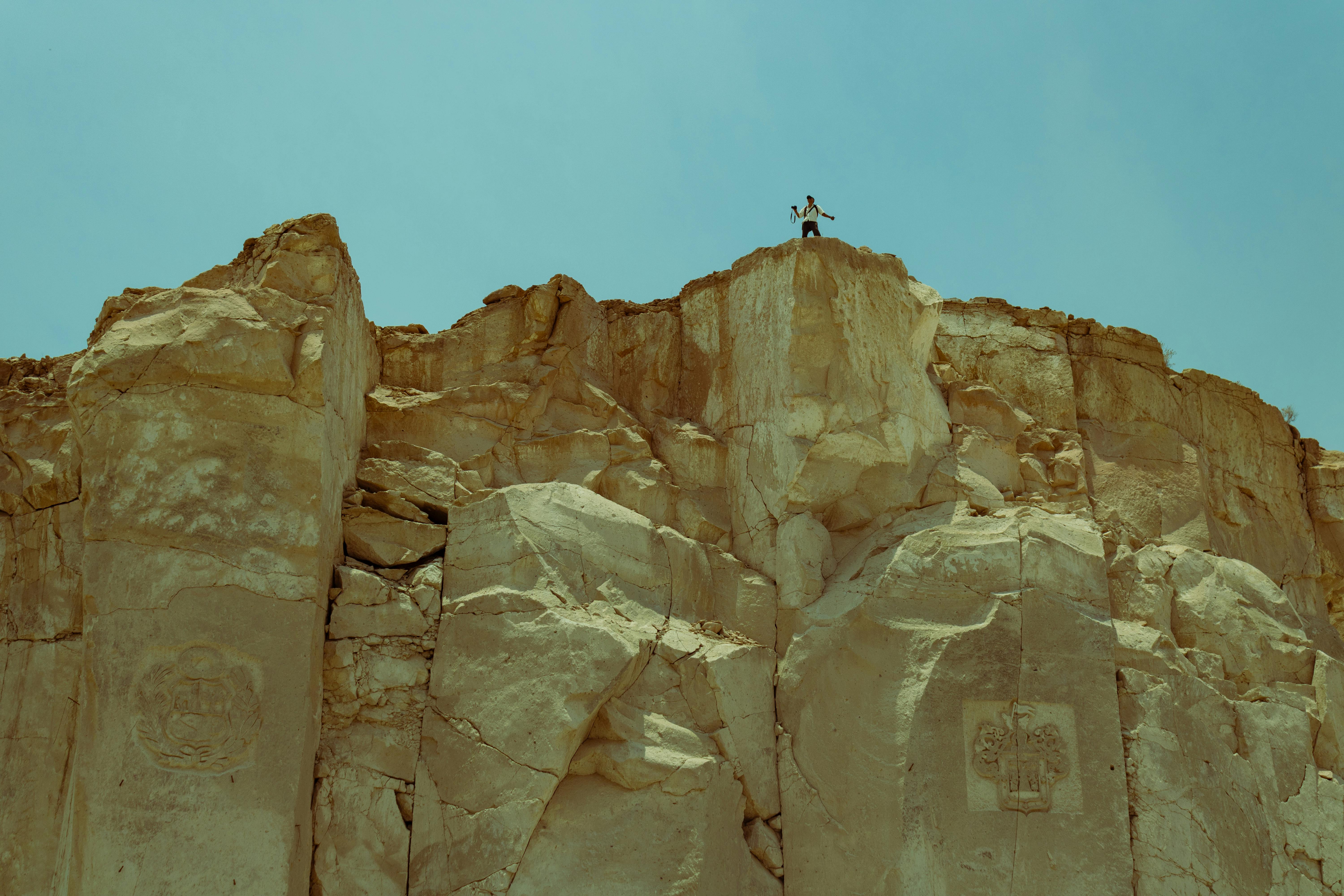 Man Standing on Cliff · Free Stock Photo