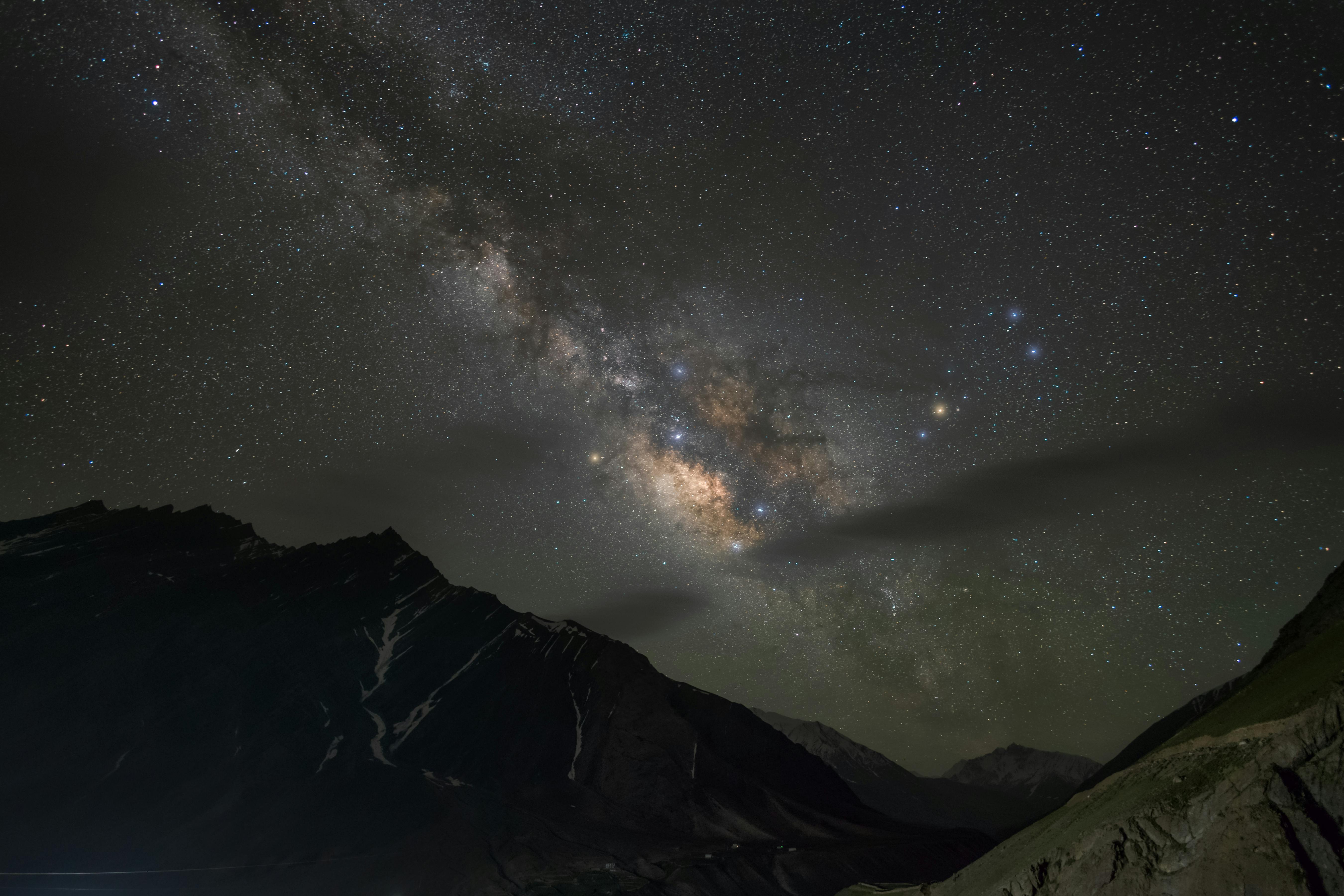 Fotografía De La Vía Láctea Tomada En El Valle De Spiti, Himachal ...