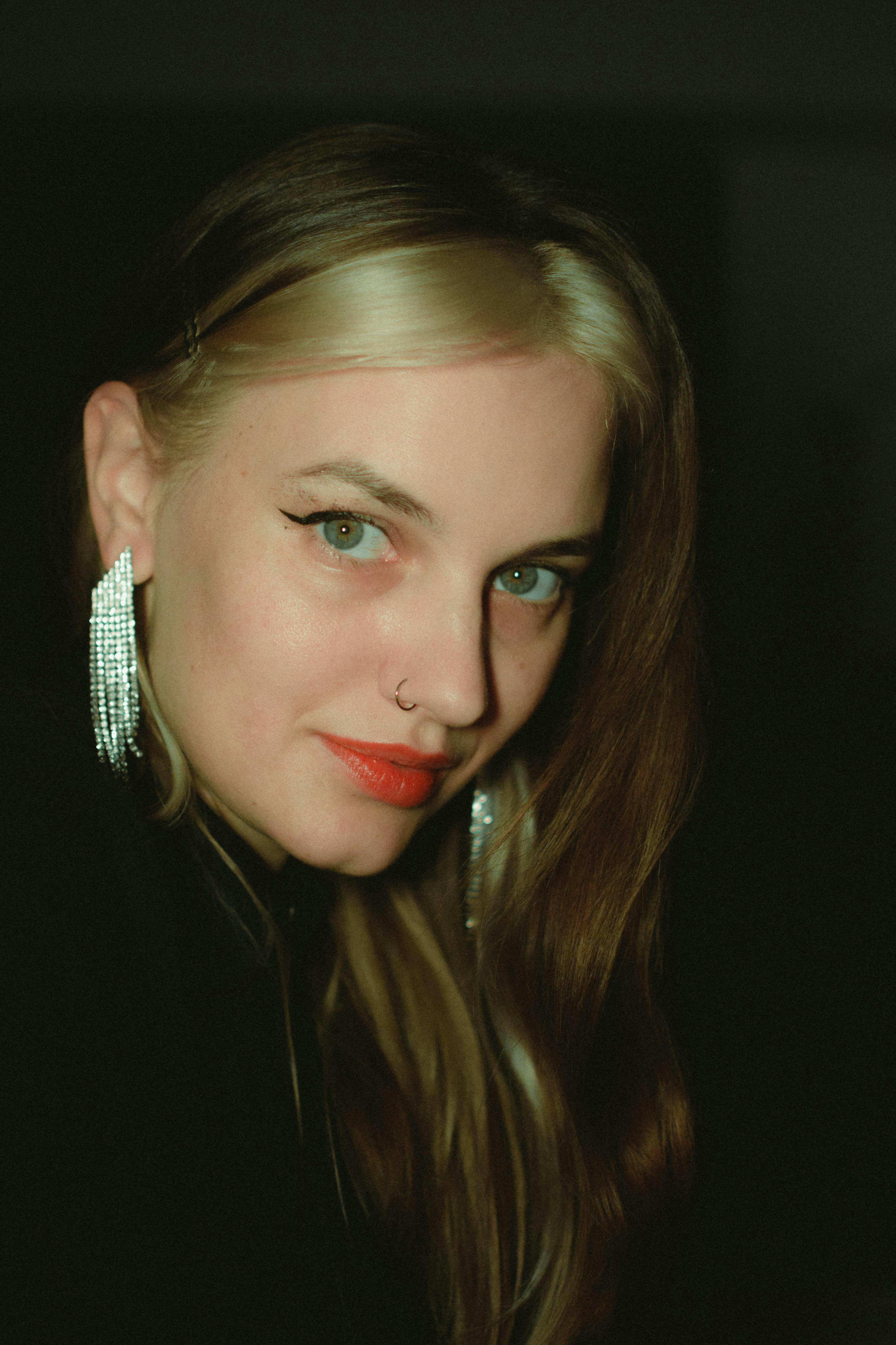 Woman with Nose Piercing · Free Stock Photo