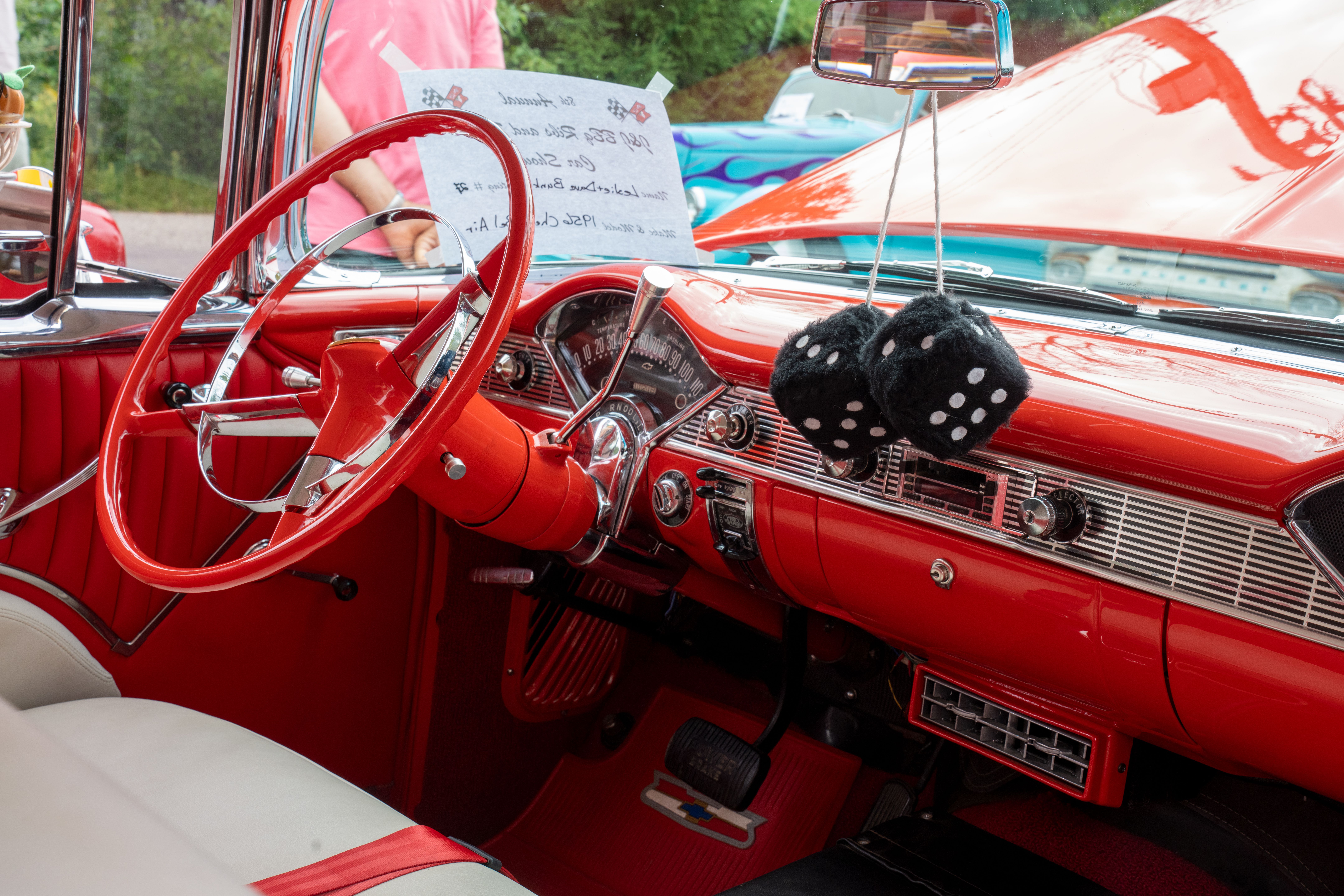 Red Interior of Vintage Car · Free Stock Photo