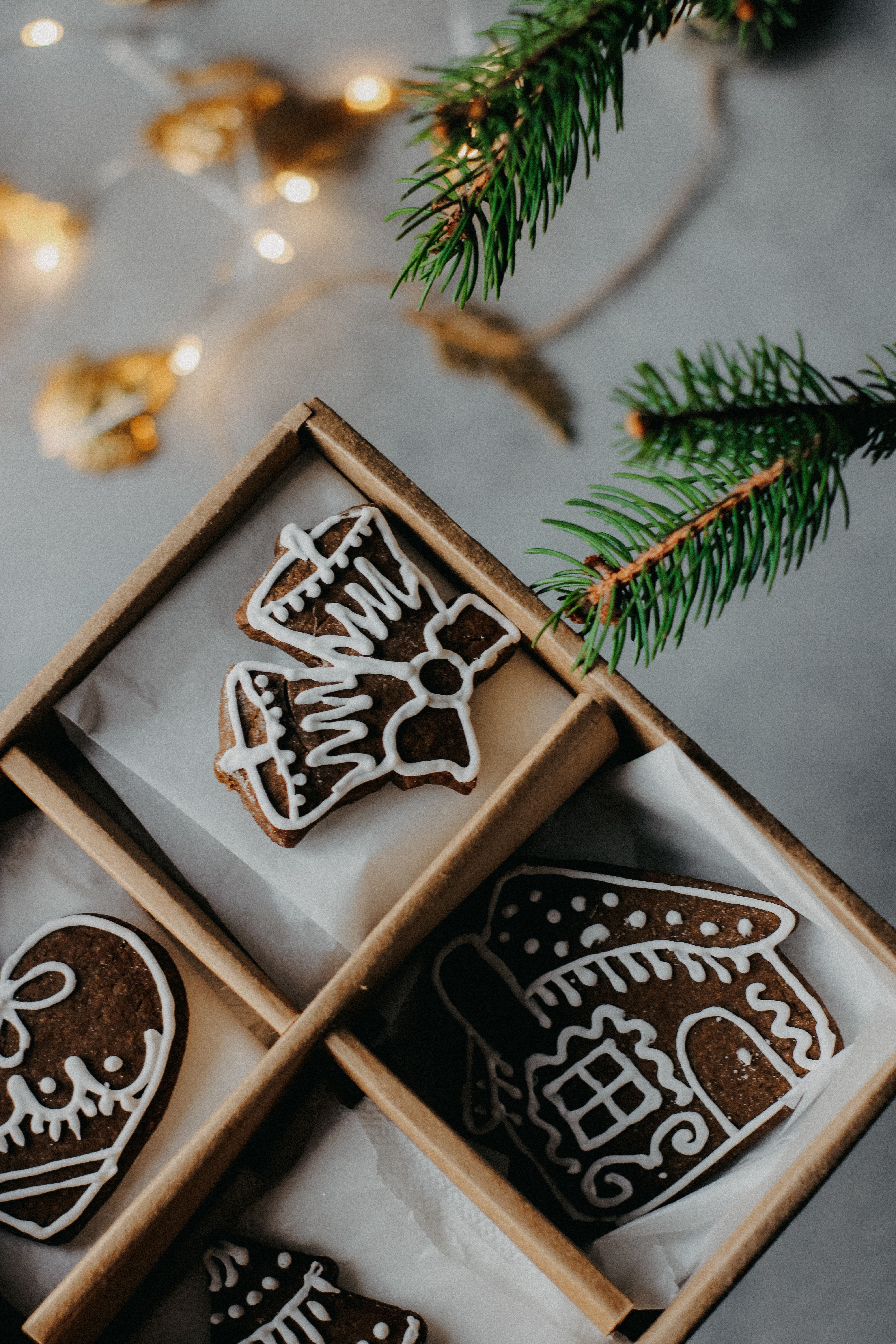 Gingerbread Cookies in Box · Free Stock Photo