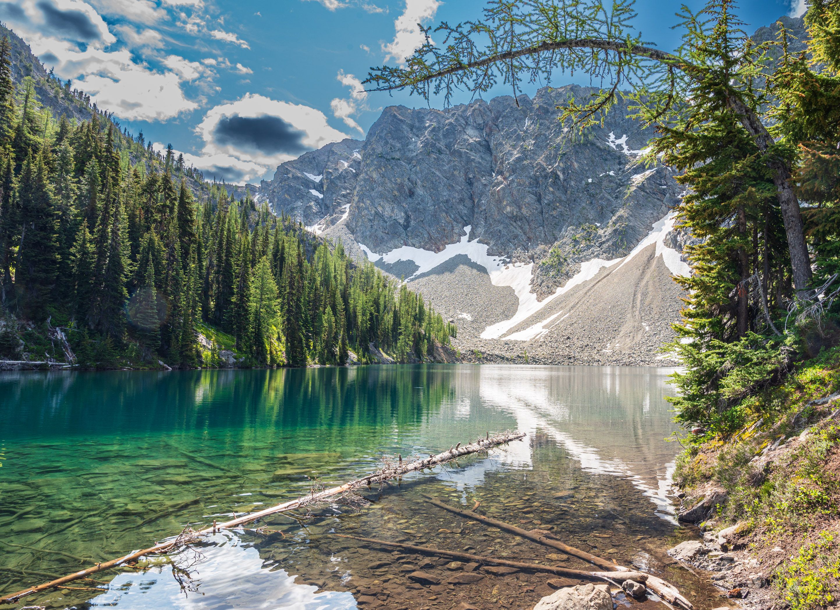 Shallow Lake in Valley in Mountains · Free Stock Photo