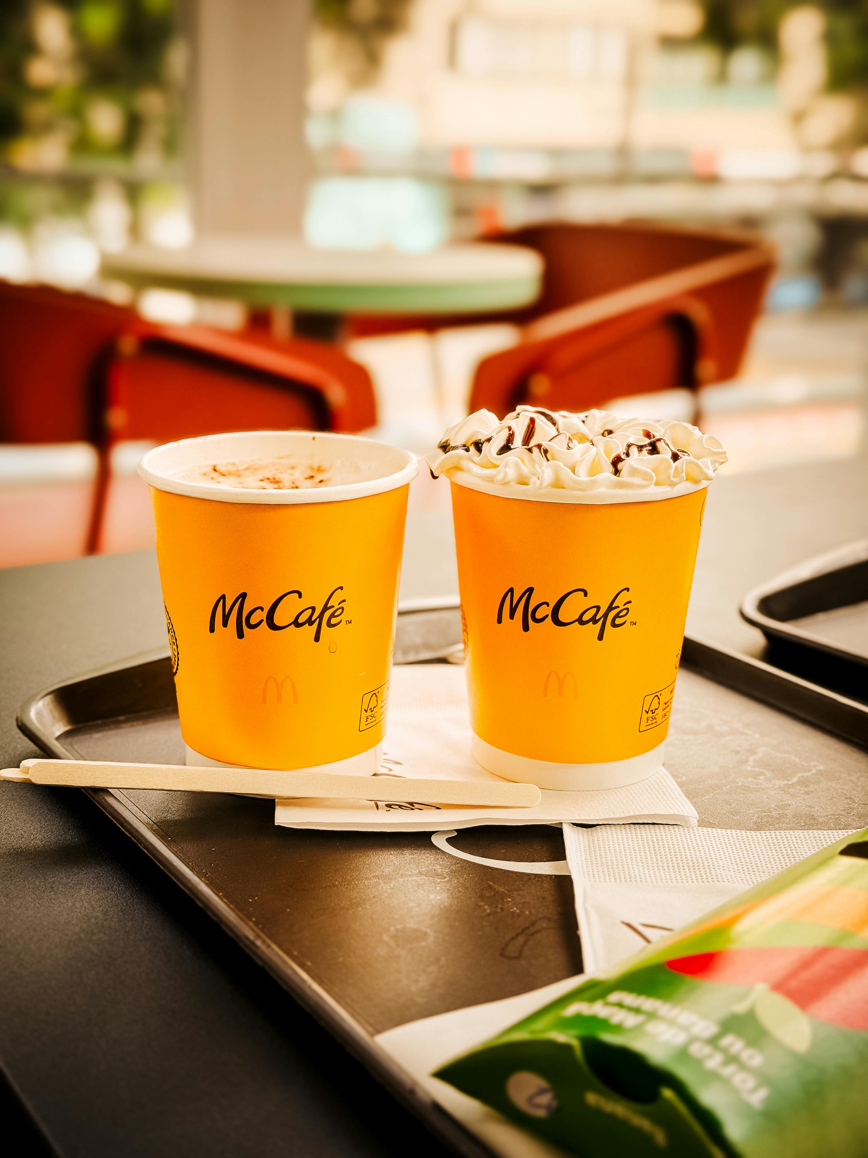 Canadian Maple Leaf on Wall with McDonalds Logo · Free Stock Photo