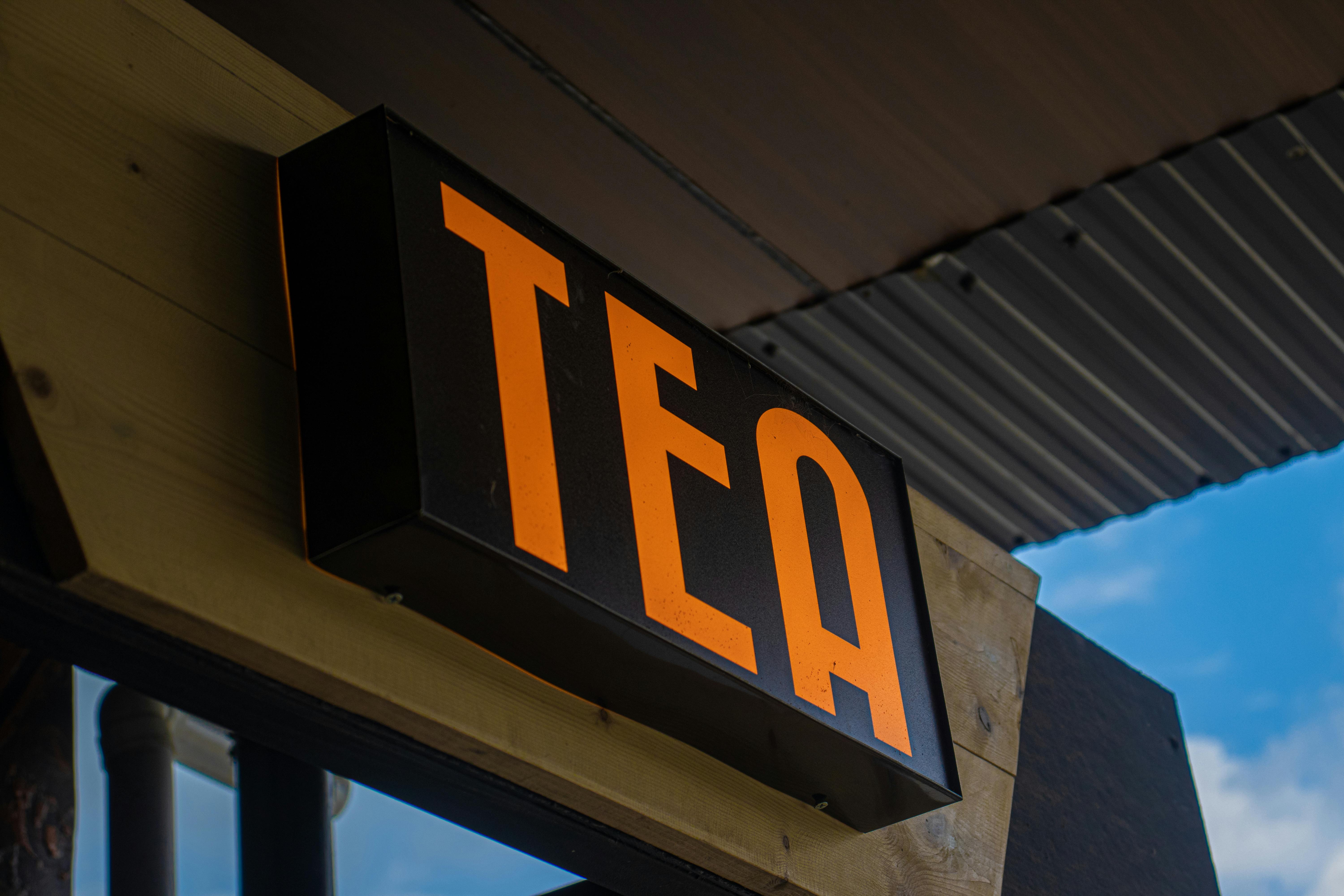 Cafe Sign on Facade · Free Stock Photo