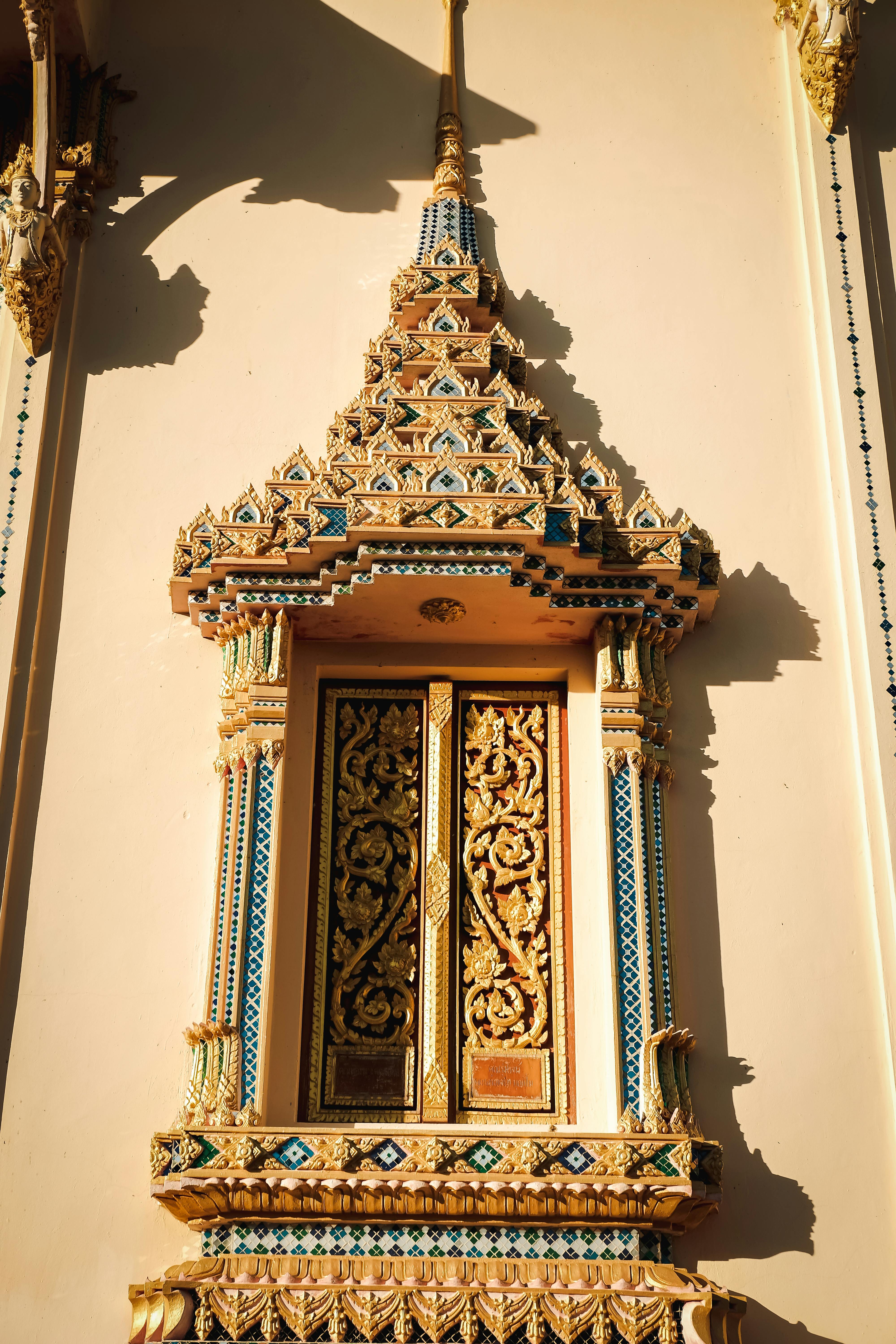 Decorative Window of a Temple · Free Stock Photo