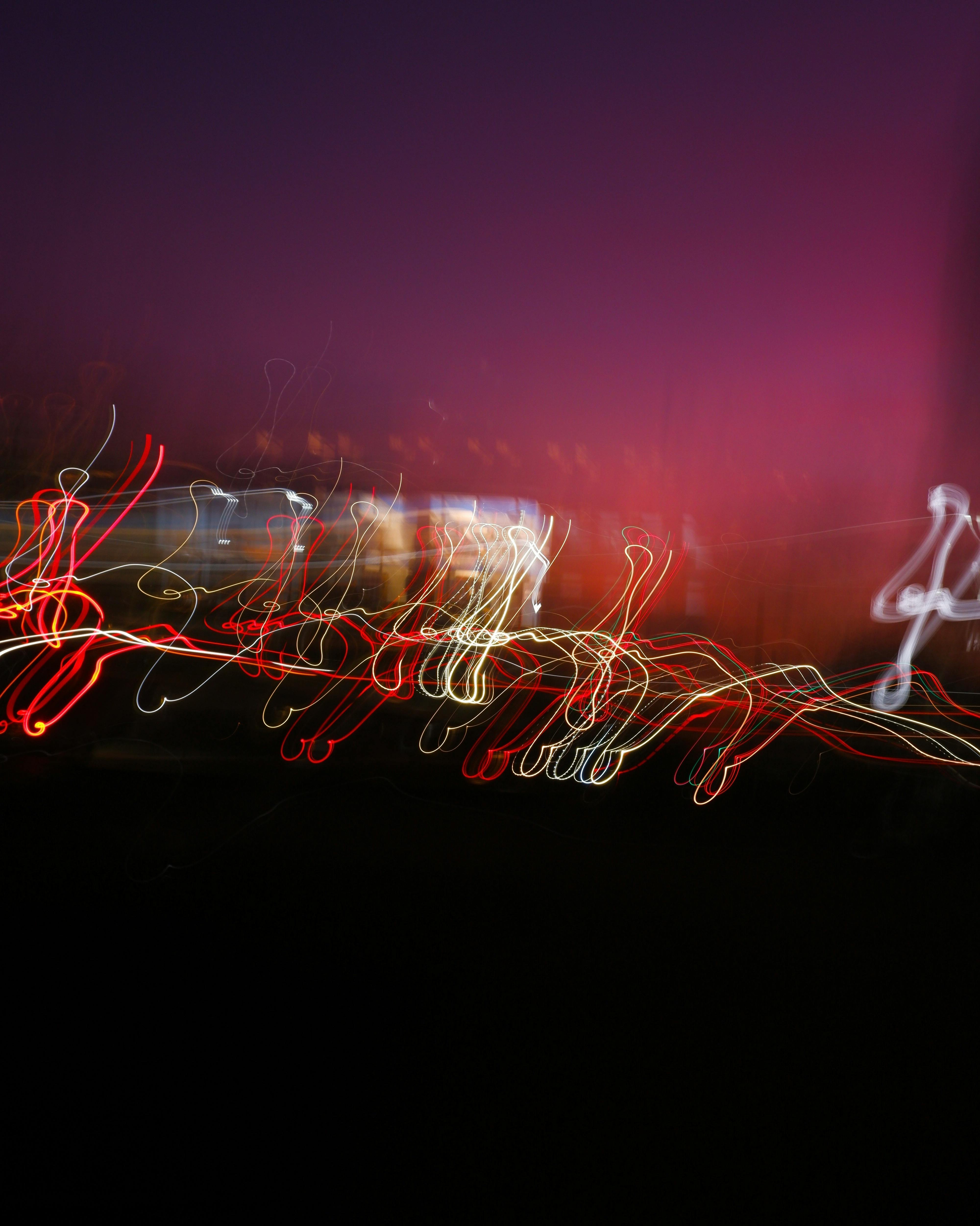 Neon Light in Motion · Free Stock Photo
