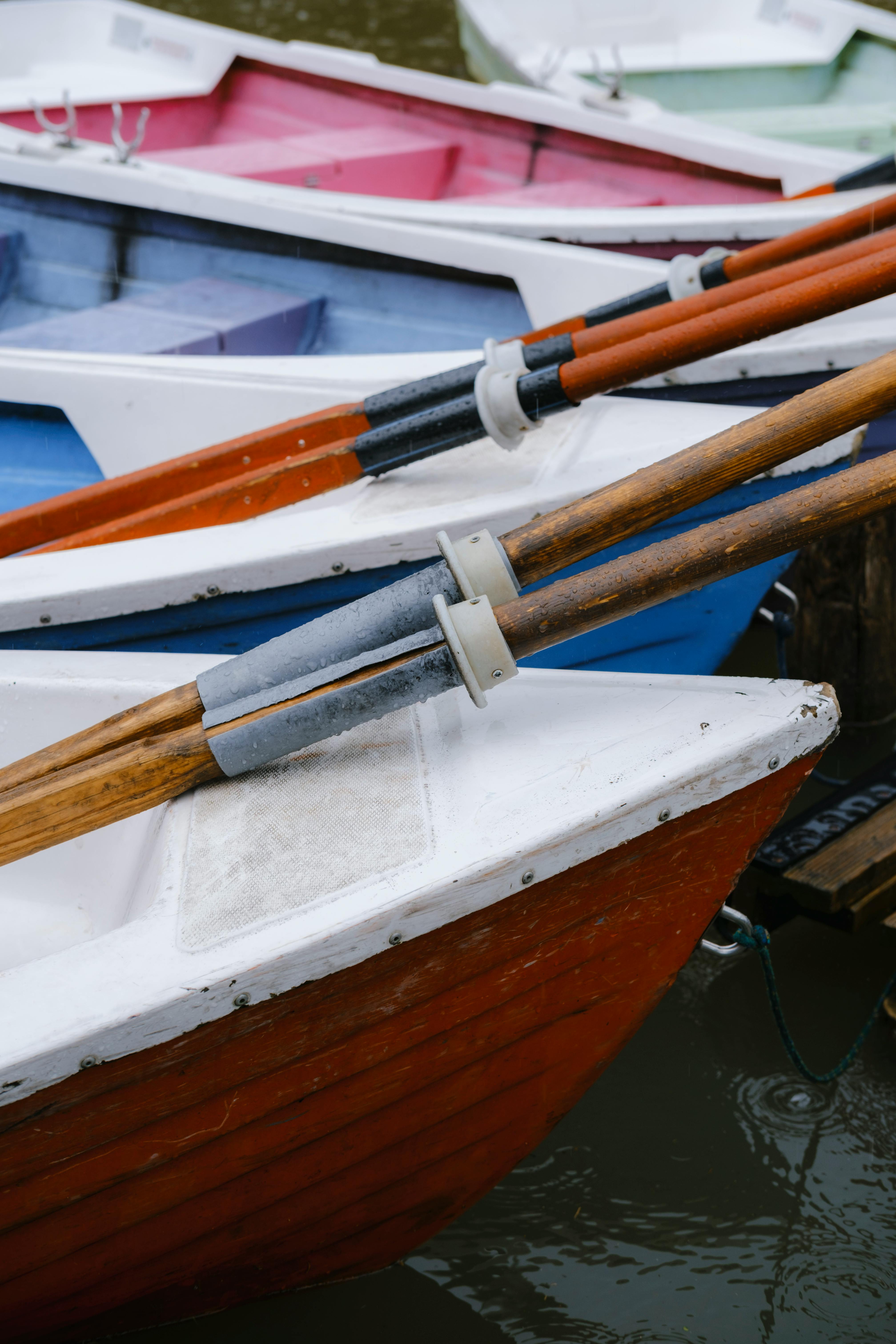 Oars on Boats · Free Stock Photo