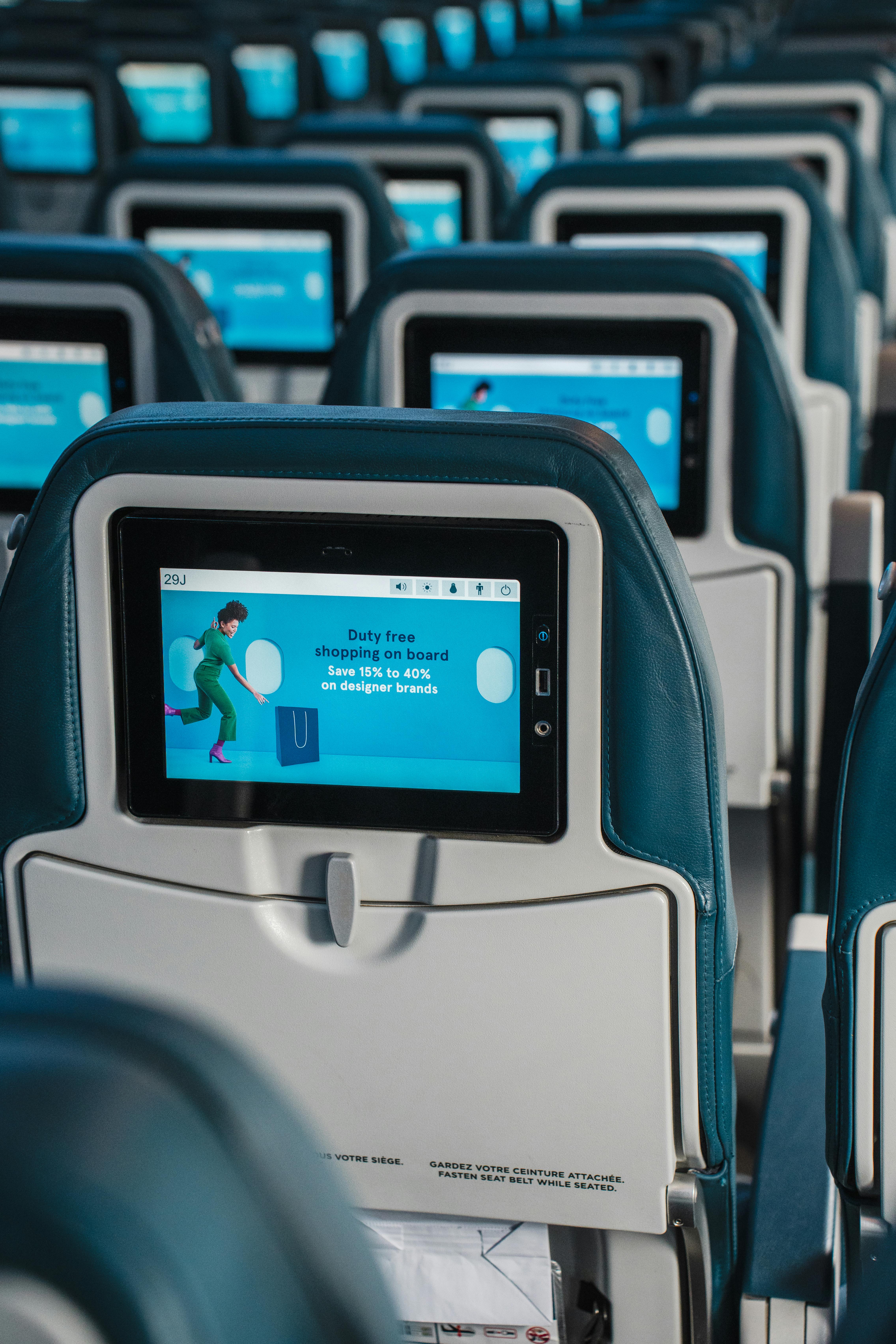 Seats on Airplane · Free Stock Photo