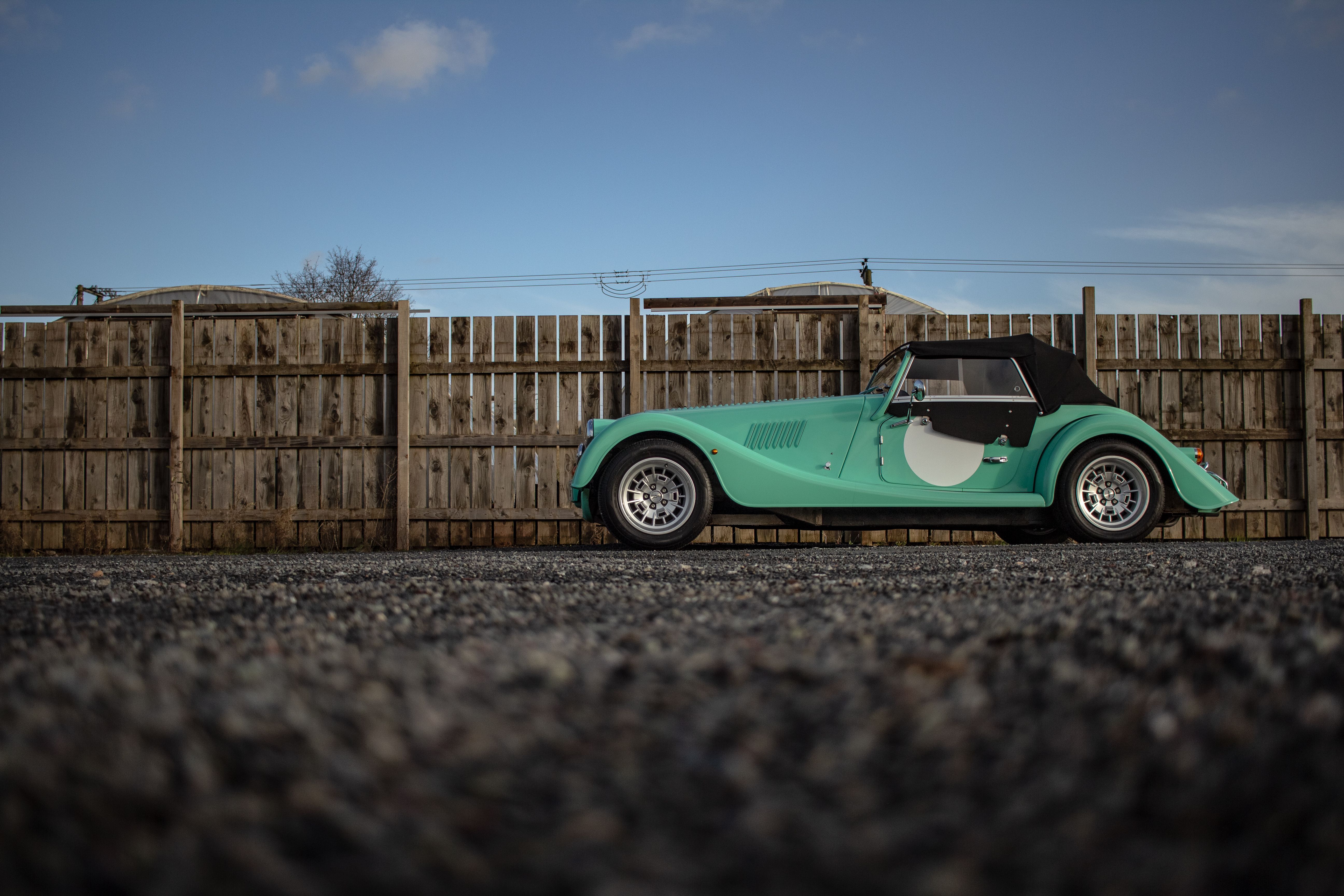 Morgan Roadster near Stairs · Free Stock Photo