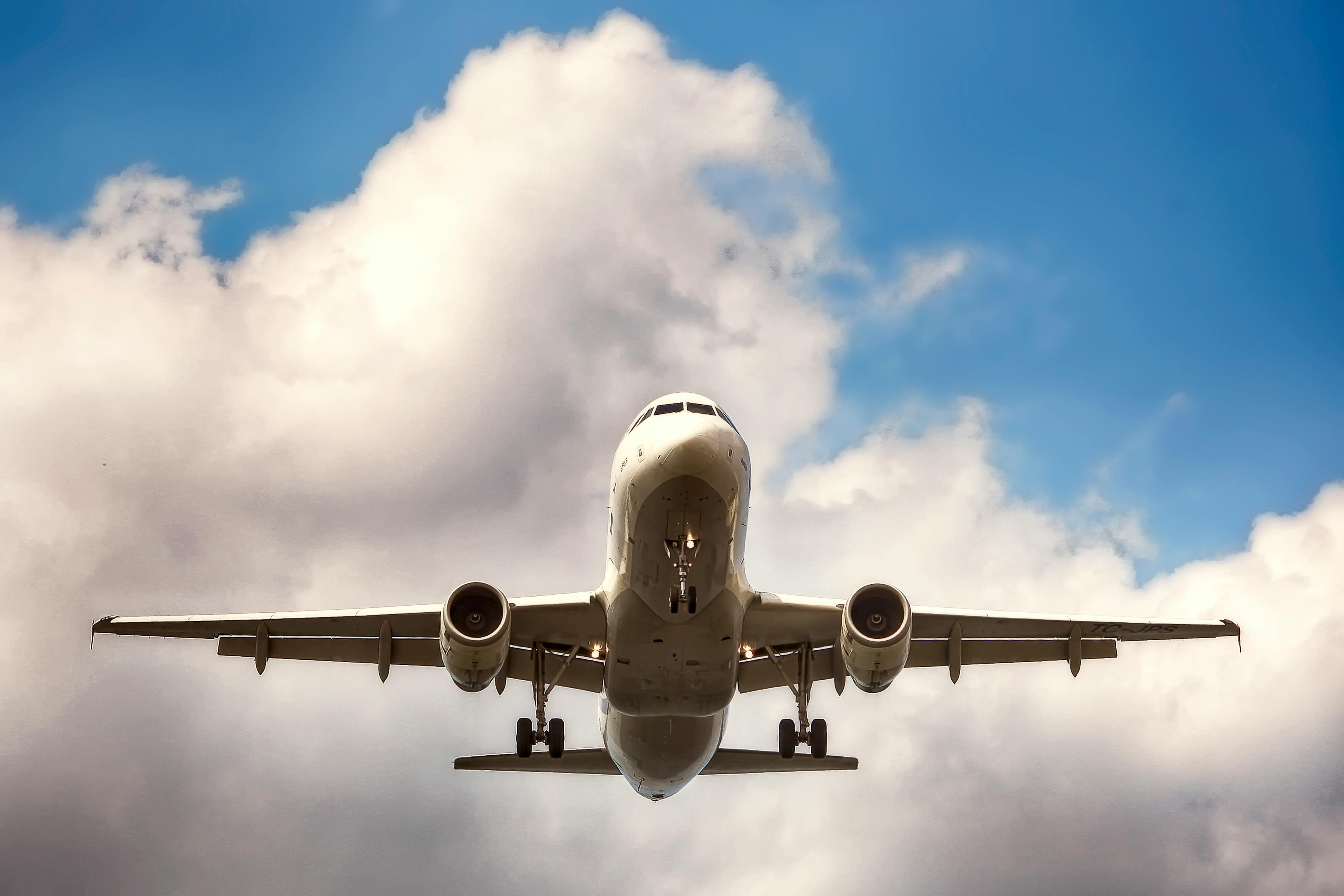 Photo gratuite de atterrir, avion, ciel