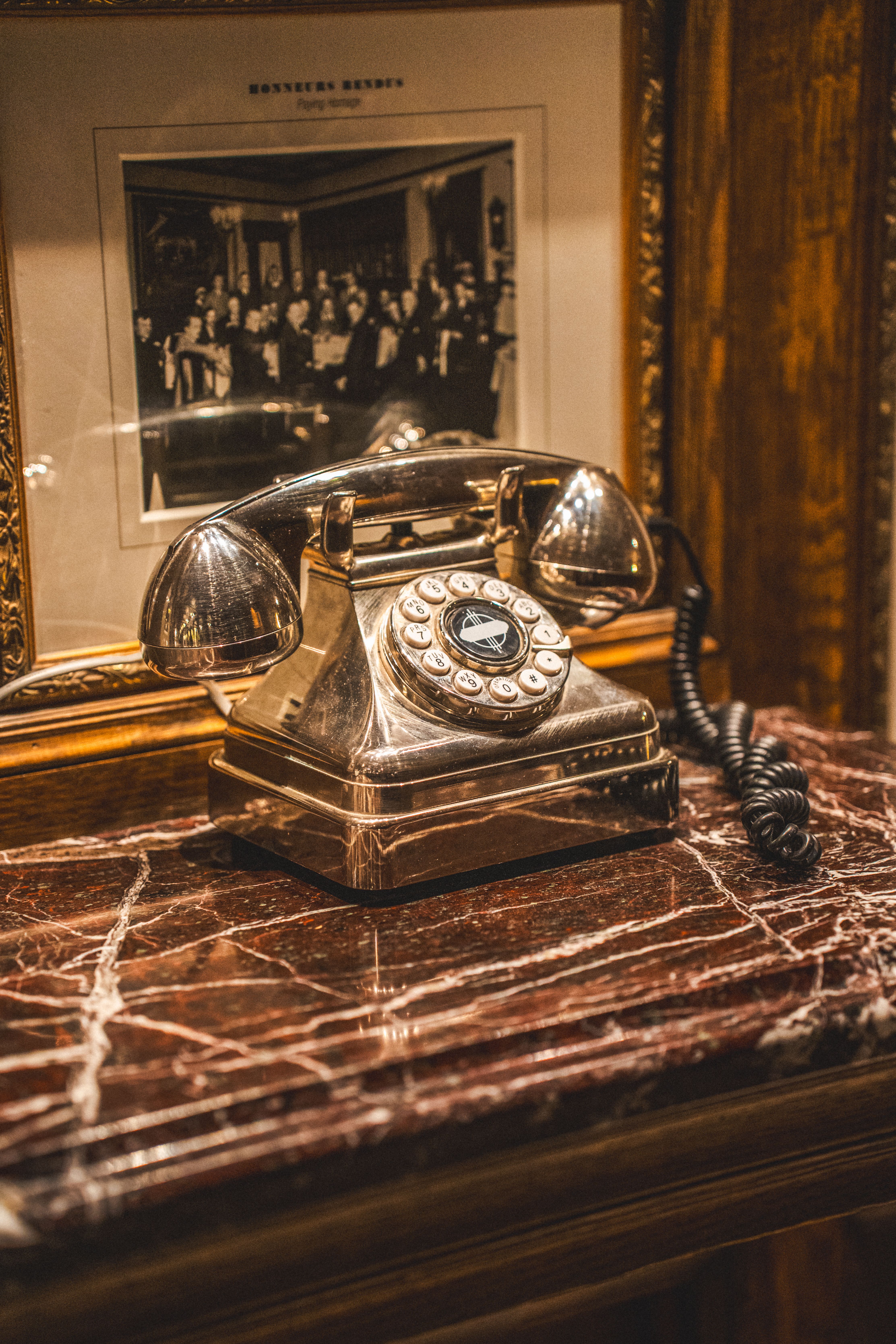 Vintage Analog Telephone on Display in Chateau Frontenac Hotel · Free ...