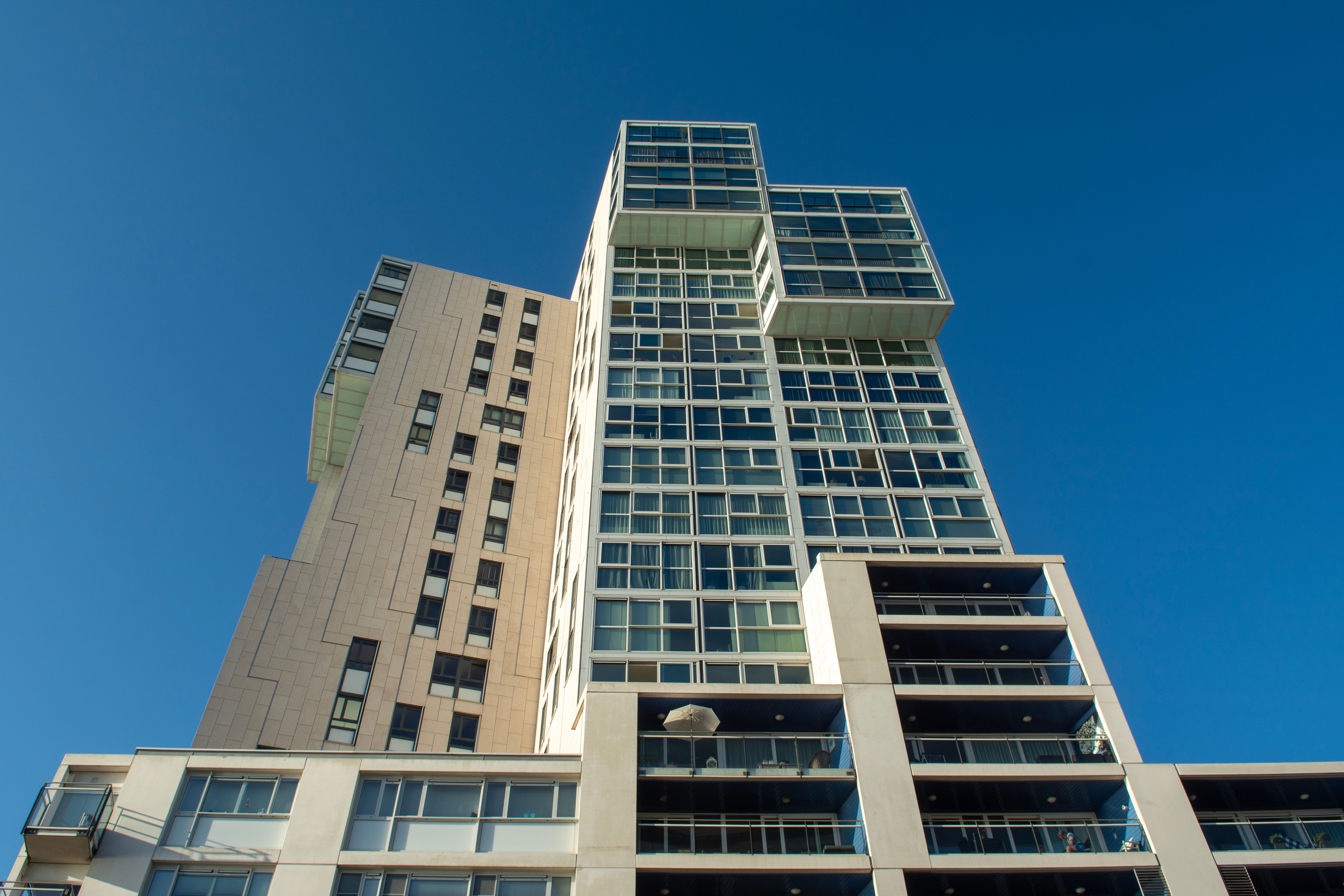Wall of Residential Skyscraper · Free Stock Photo