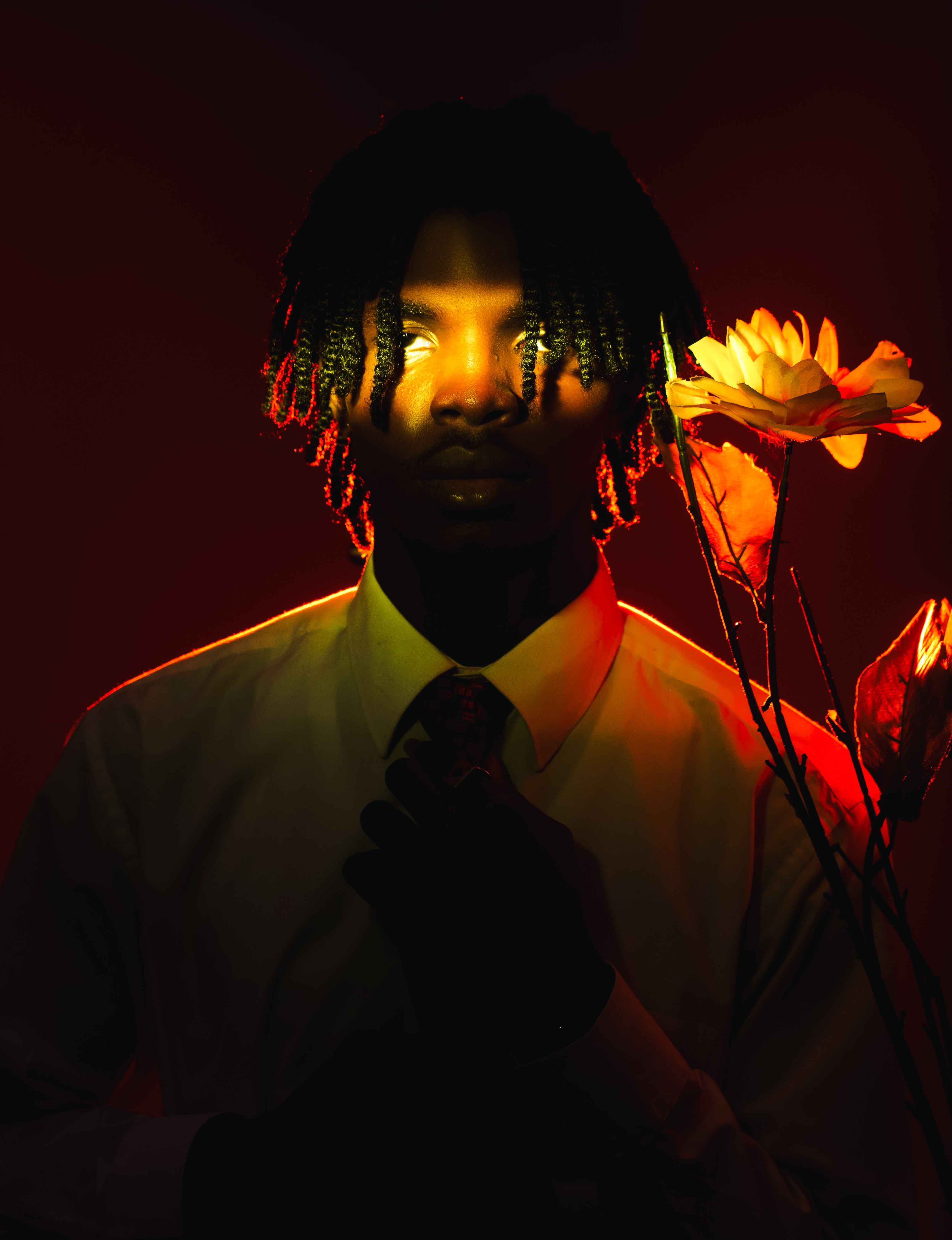 A Man with a Flower · Free Stock Photo