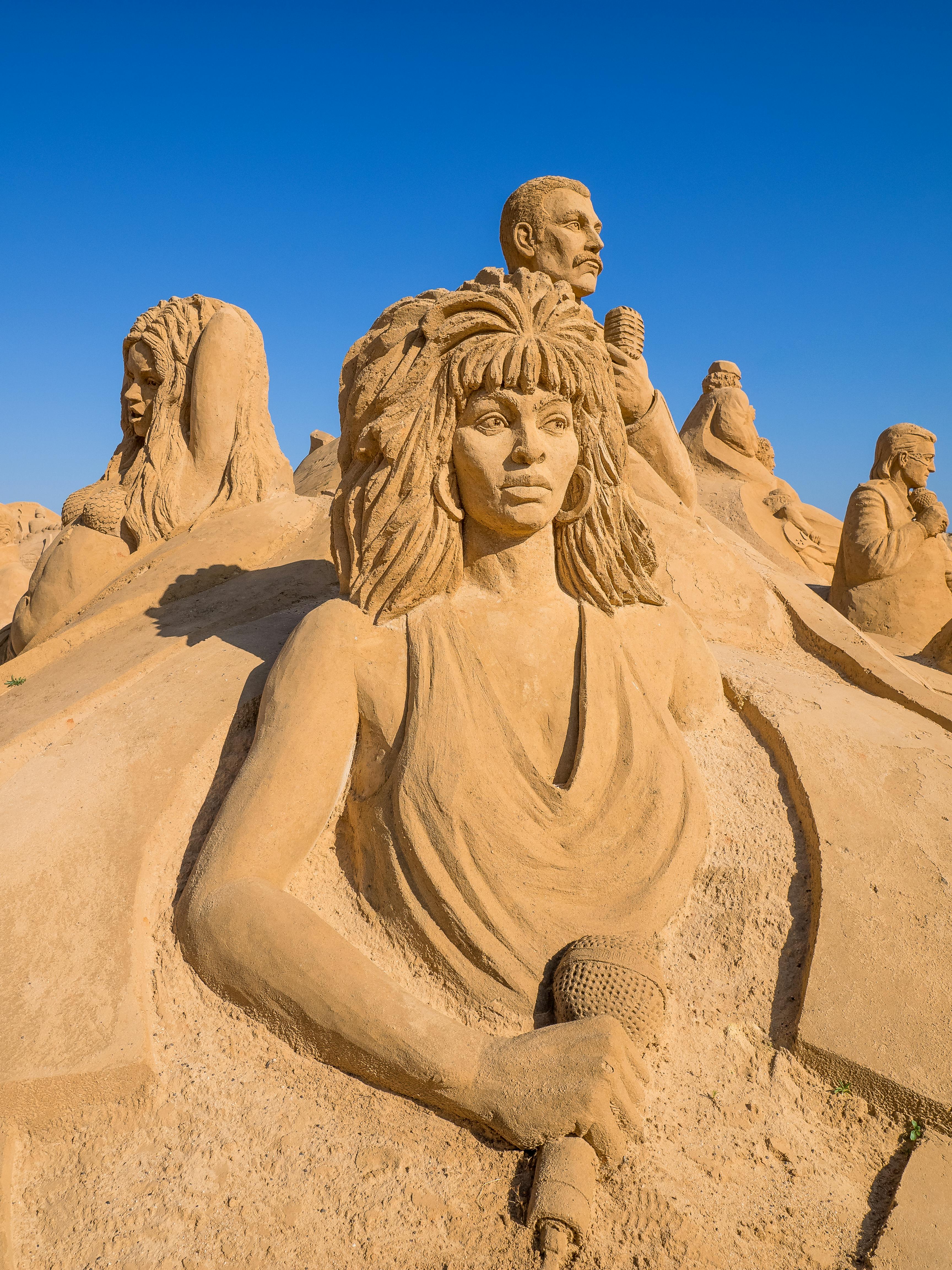 Sand Sculptures of People · Free Stock Photo