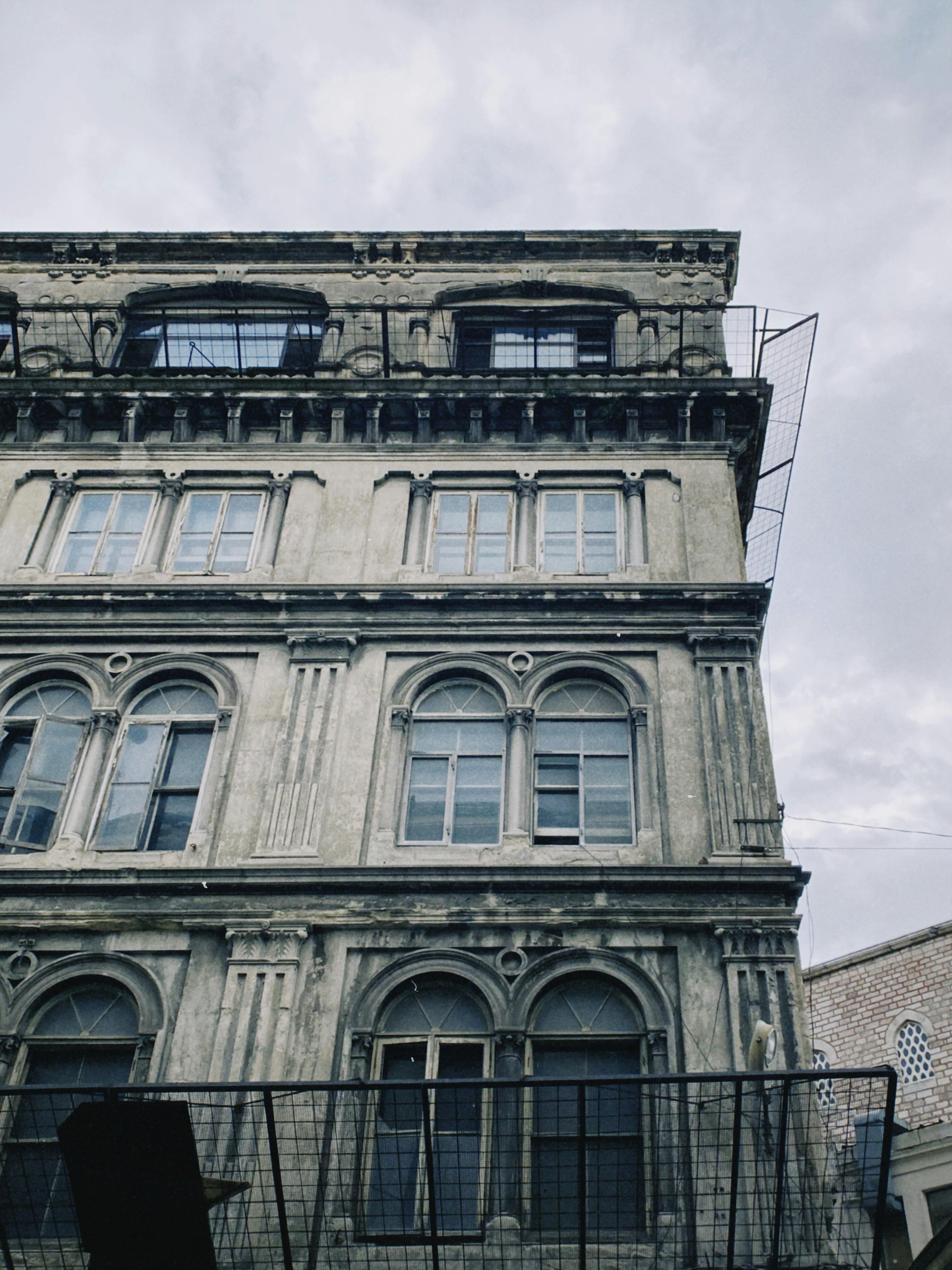 Neoclassical Facade of Residential Urban House · Free Stock Photo