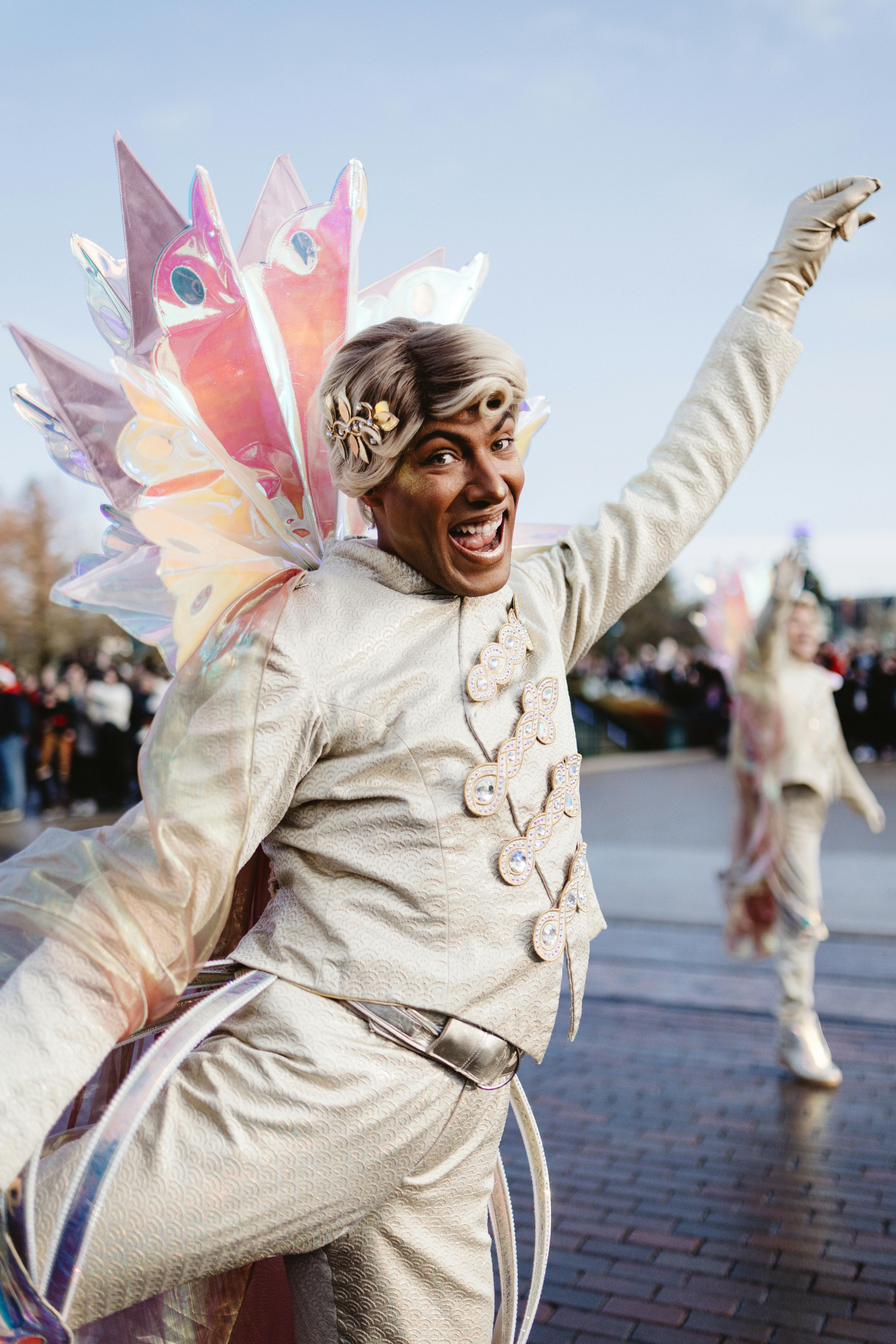 Man Wearing Costume on Parade · Free Stock Photo