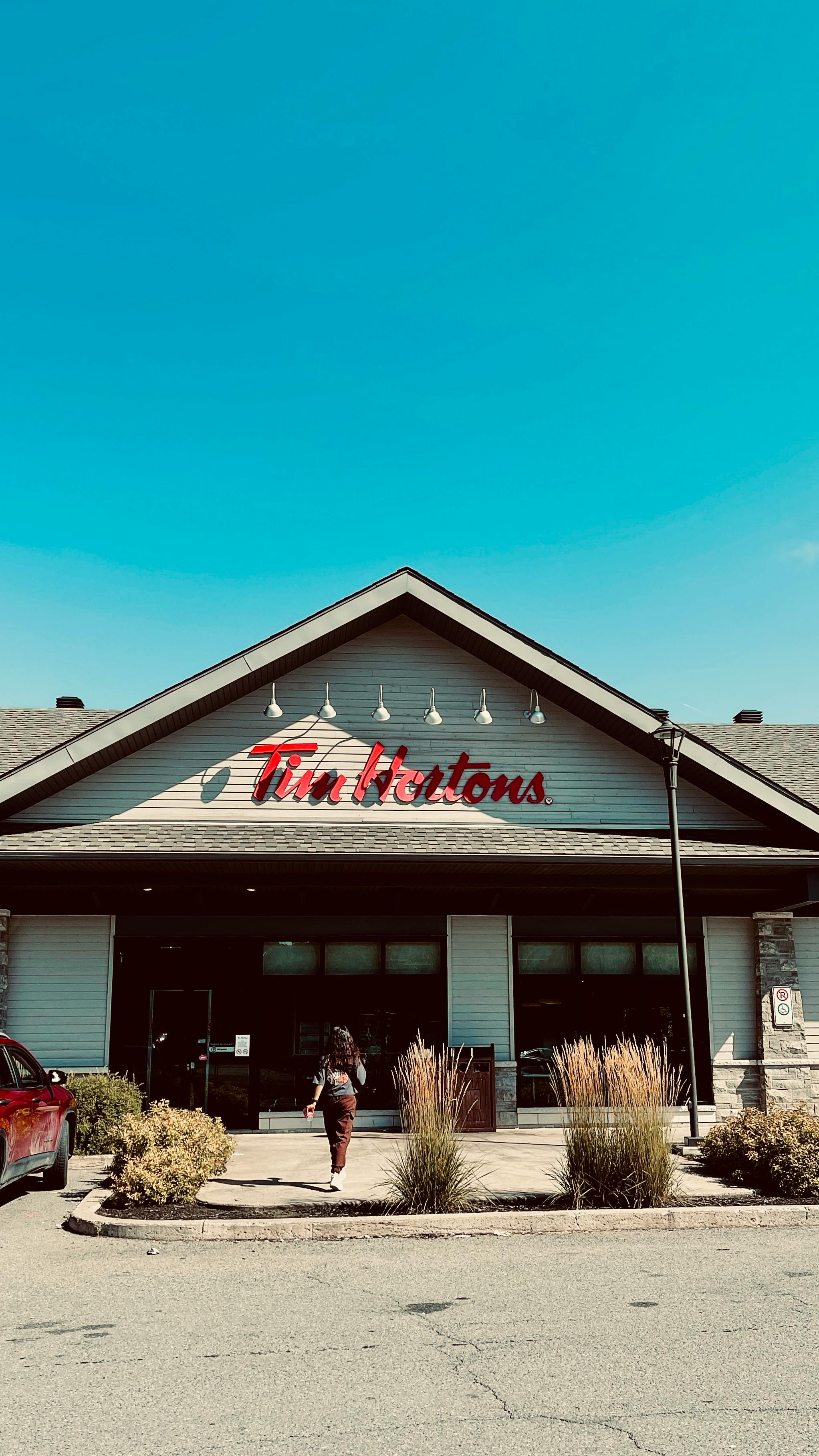 Facade of a Tim Hortons Restaurant Building · Free Stock Photo