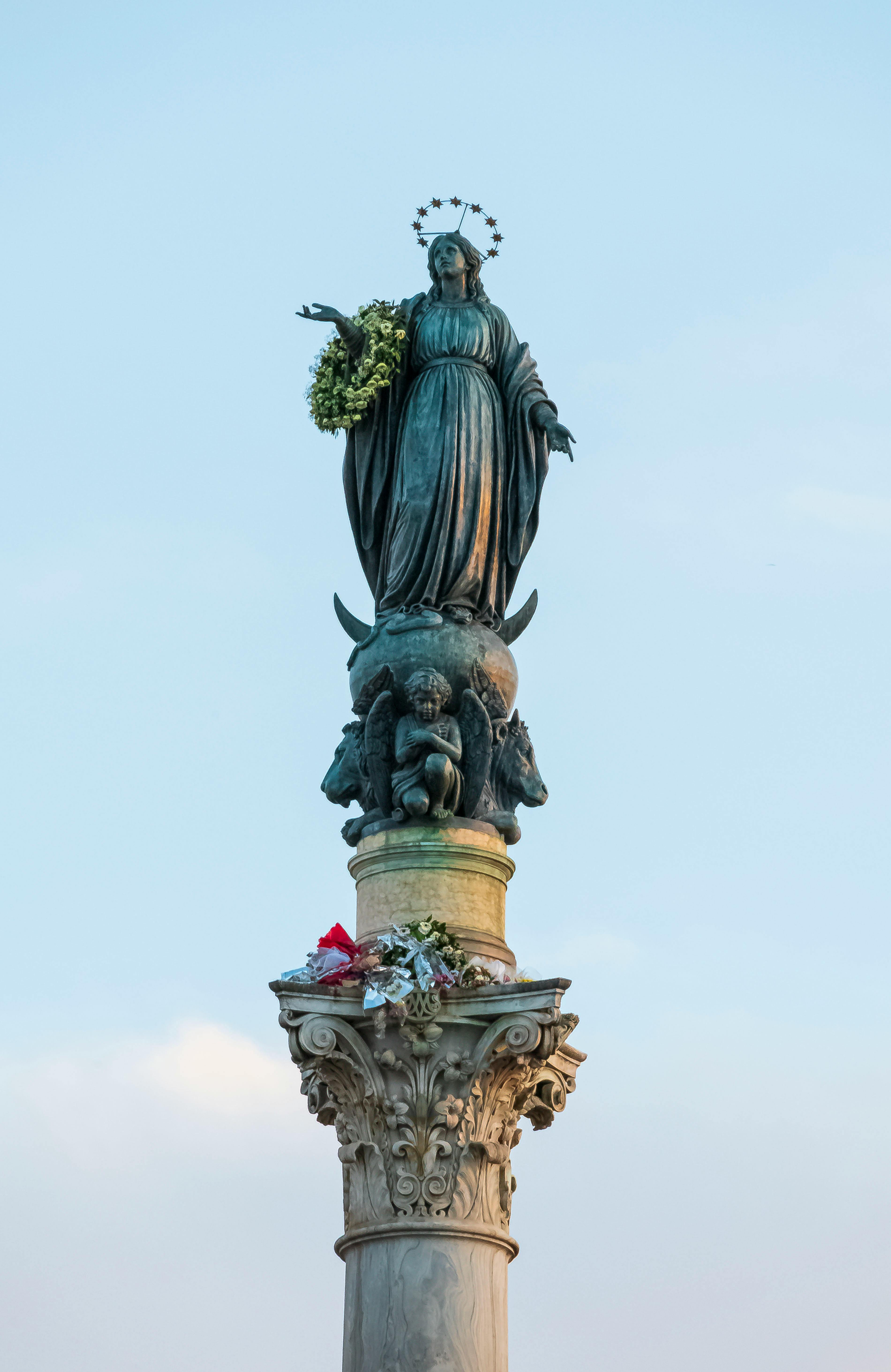 The Column of the Immaculate Conception in Rome, Italy · Free Stock Photo