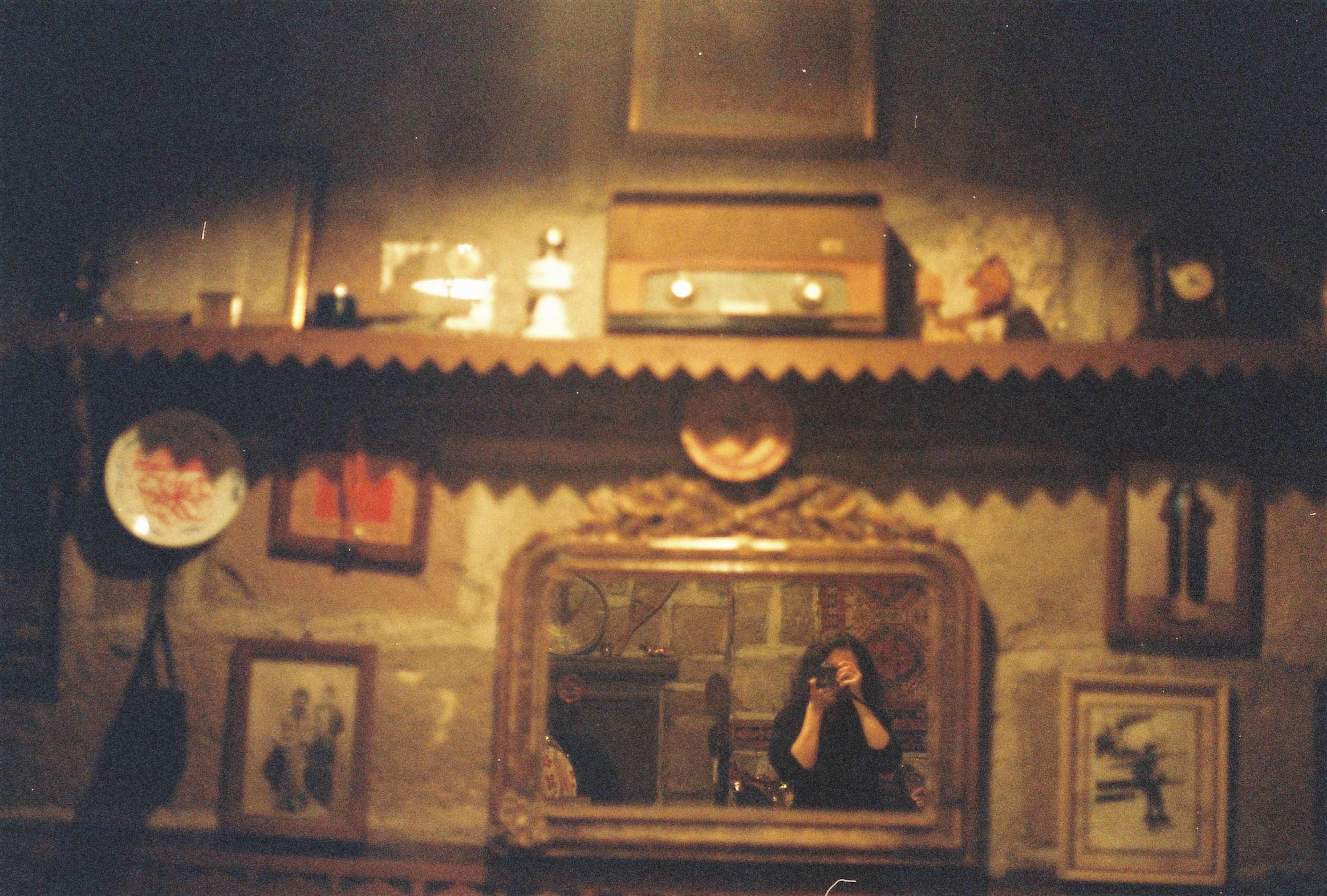 Woman Reflecting in Retro Mirror · Free Stock Photo