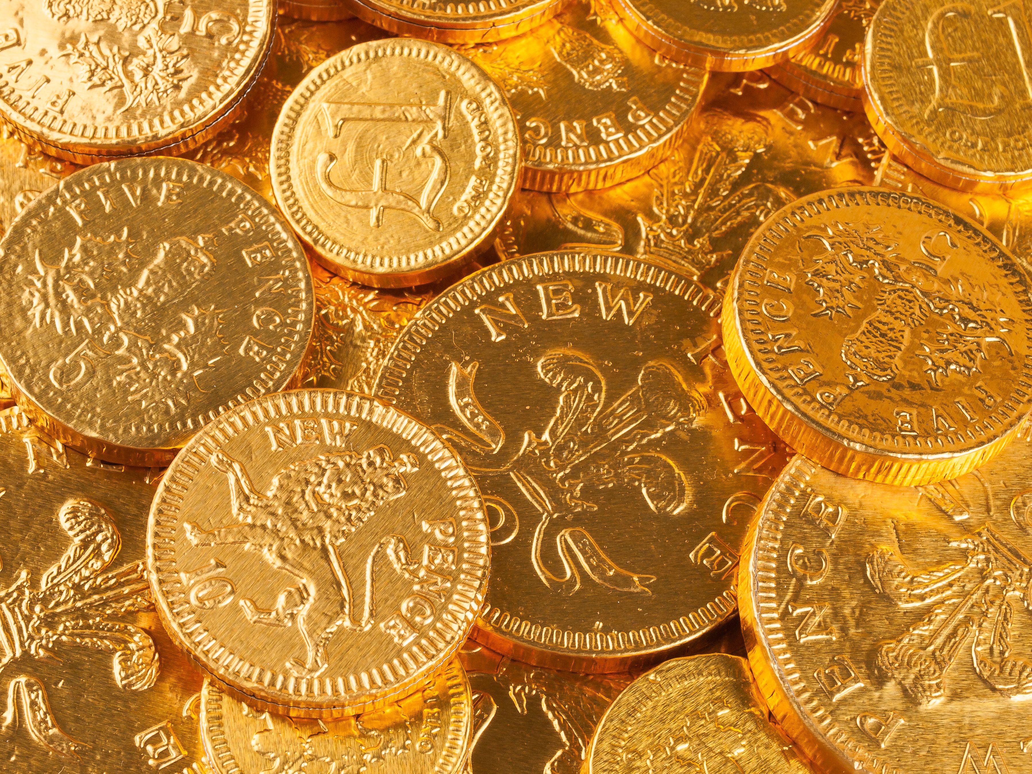 Silber Und Goldmünzen · Kostenloses Stock-Foto